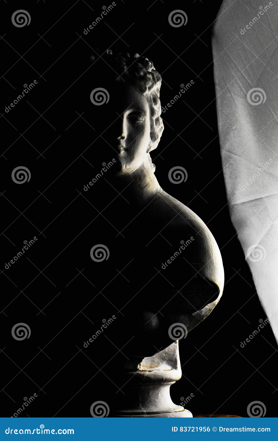 Plaster sculpture stock photo. Image of sculpture, silhouette - 83721956