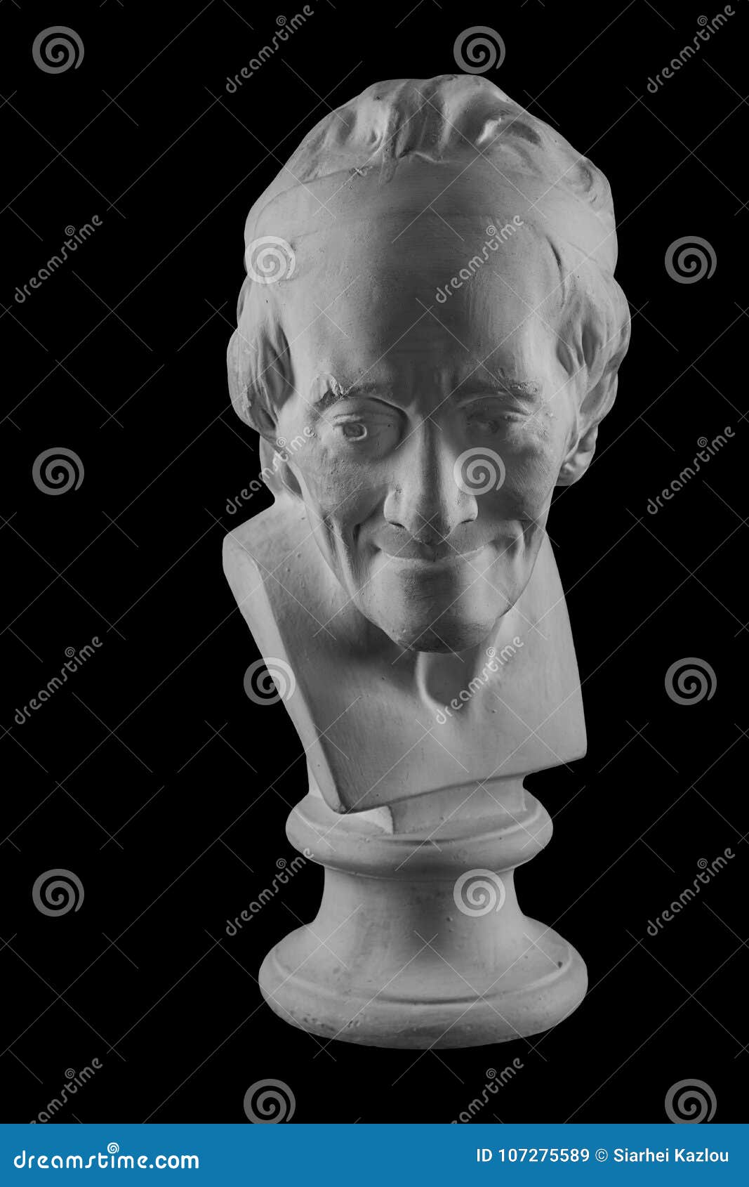 Plaster Statue of the Bust of an Old Man Stock Image - Image of adult ...