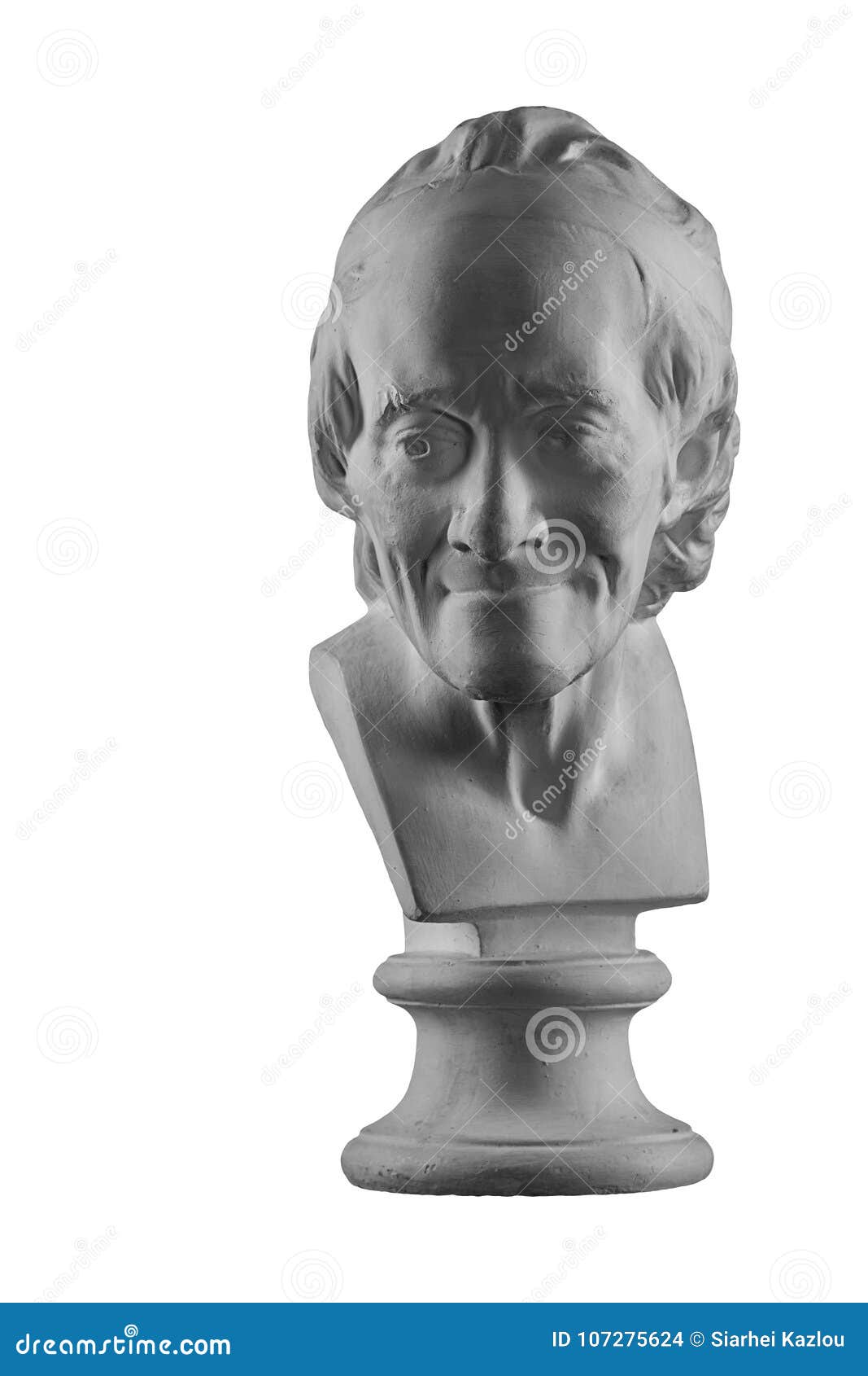 Plaster Statue of the Bust of an Old Man Stock Photo - Image of adult ...