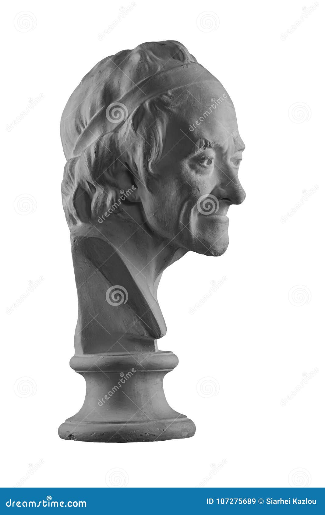 Plaster Statue of the Bust of an Old Man Stock Image - Image of classic ...