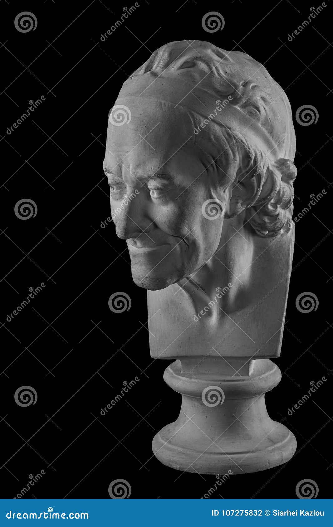 Plaster Statue of the Bust of an Old Man Stock Photo - Image of gypsum ...