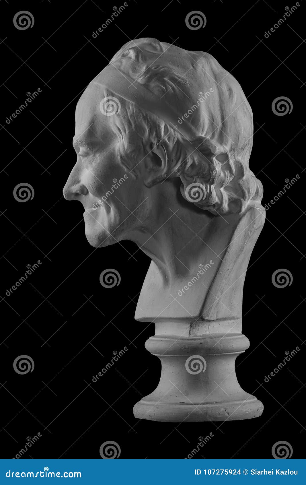 Plaster Statue of the Bust of an Old Man Stock Photo - Image of figure ...