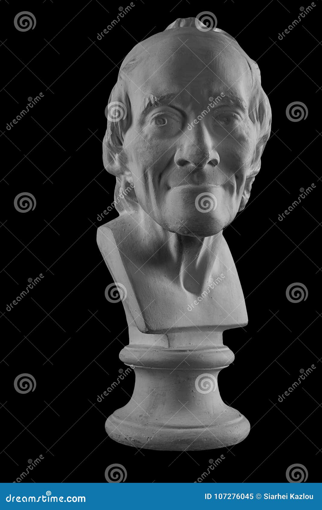 Plaster Statue of the Bust of an Old Man Stock Image - Image of figure ...
