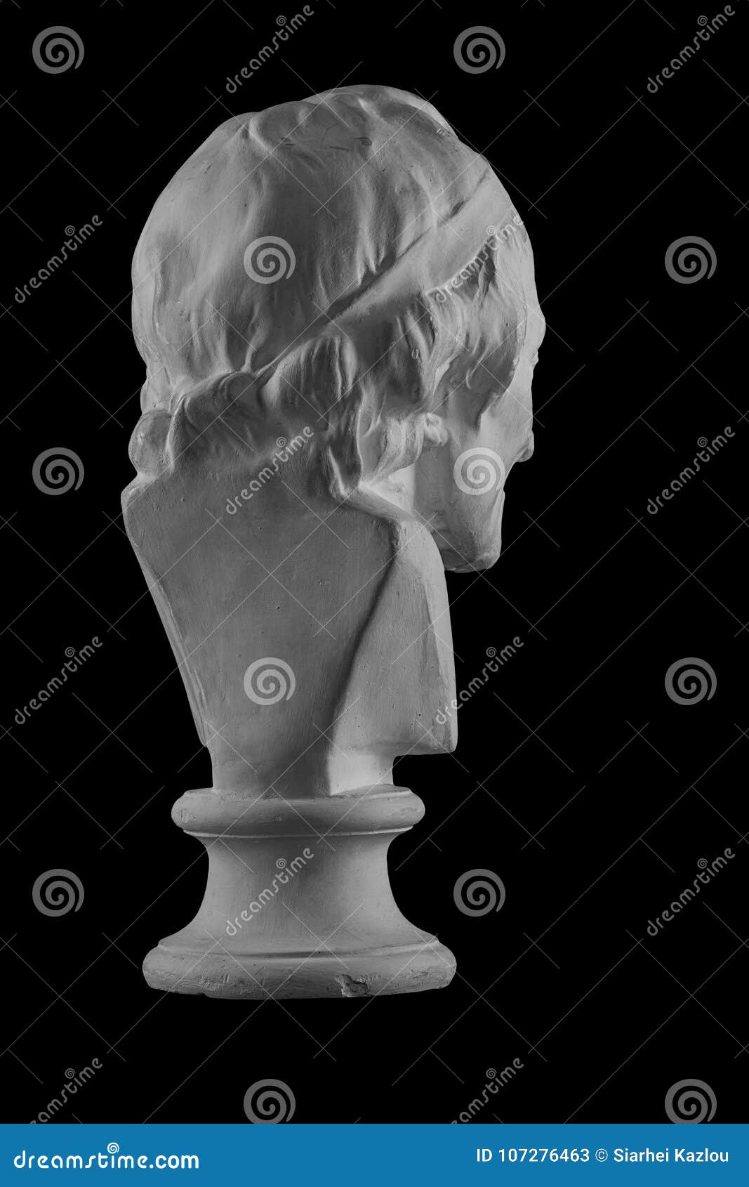 Plaster Statue of the Bust of an Old Man Stock Image - Image of greece ...