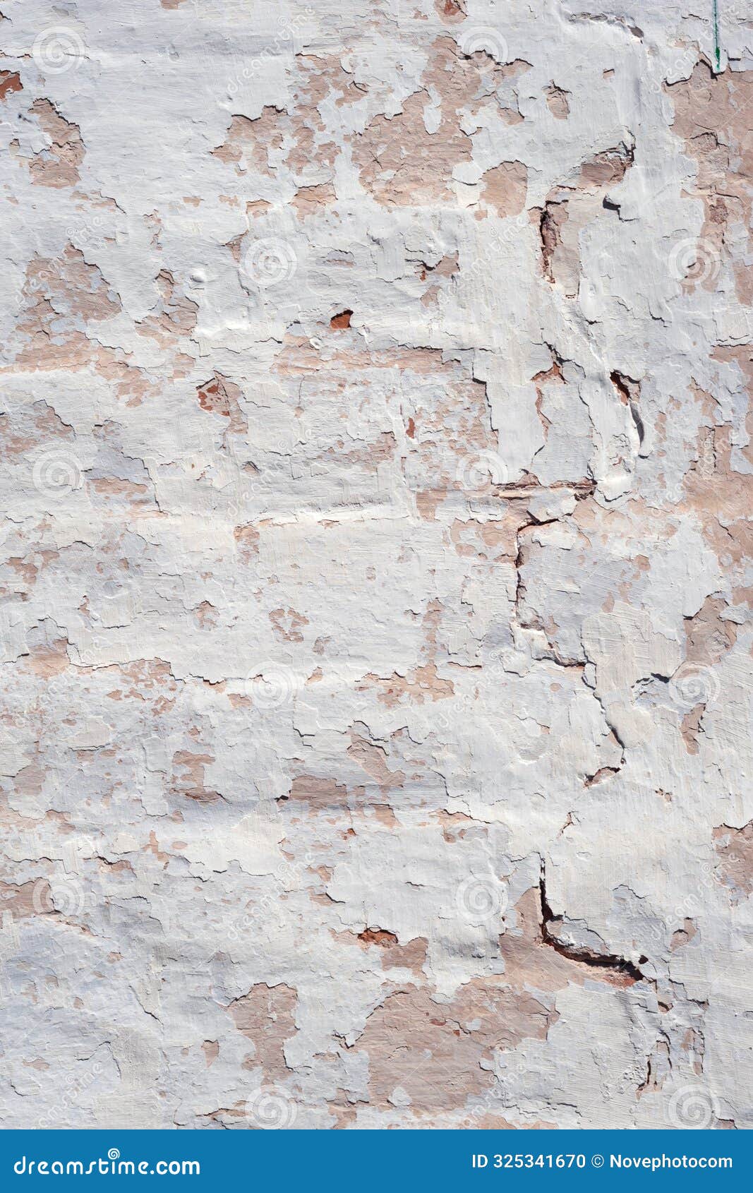 Plaster Texture. Peeling Plaster on a Brick Wall Stock Photo - Image of ...