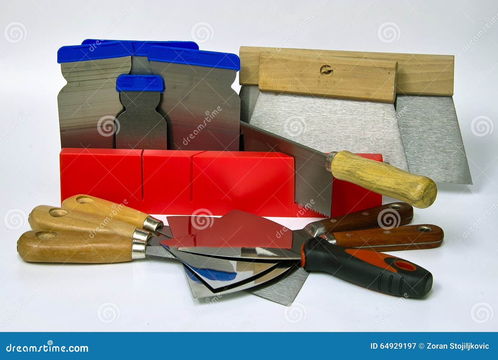 Plaster tool stock image. Image of work, marking, moldings - 64929197