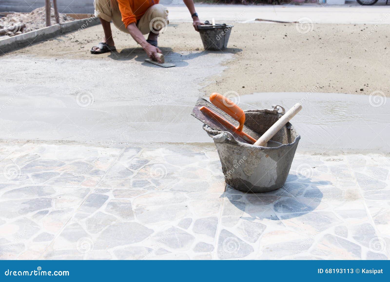 Plaster tool stock image. Image of concrete, cement, equipment - 68193113