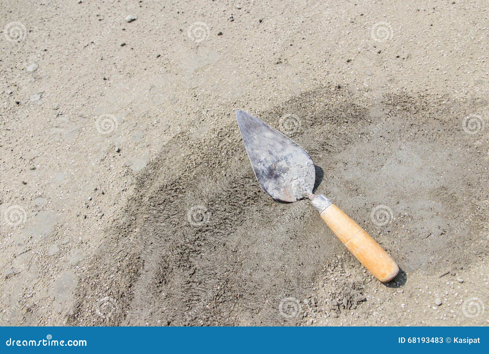 Plaster tool stock image. Image of built, brush, manual - 68193483