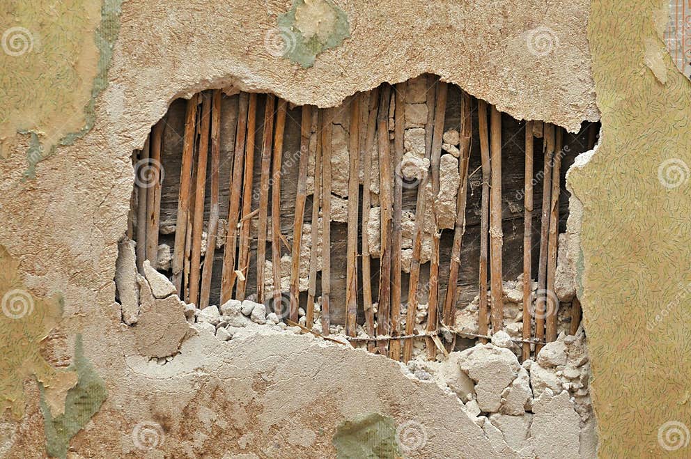 Plaster uncovering reed stock image. Image of grid, background - 26154349