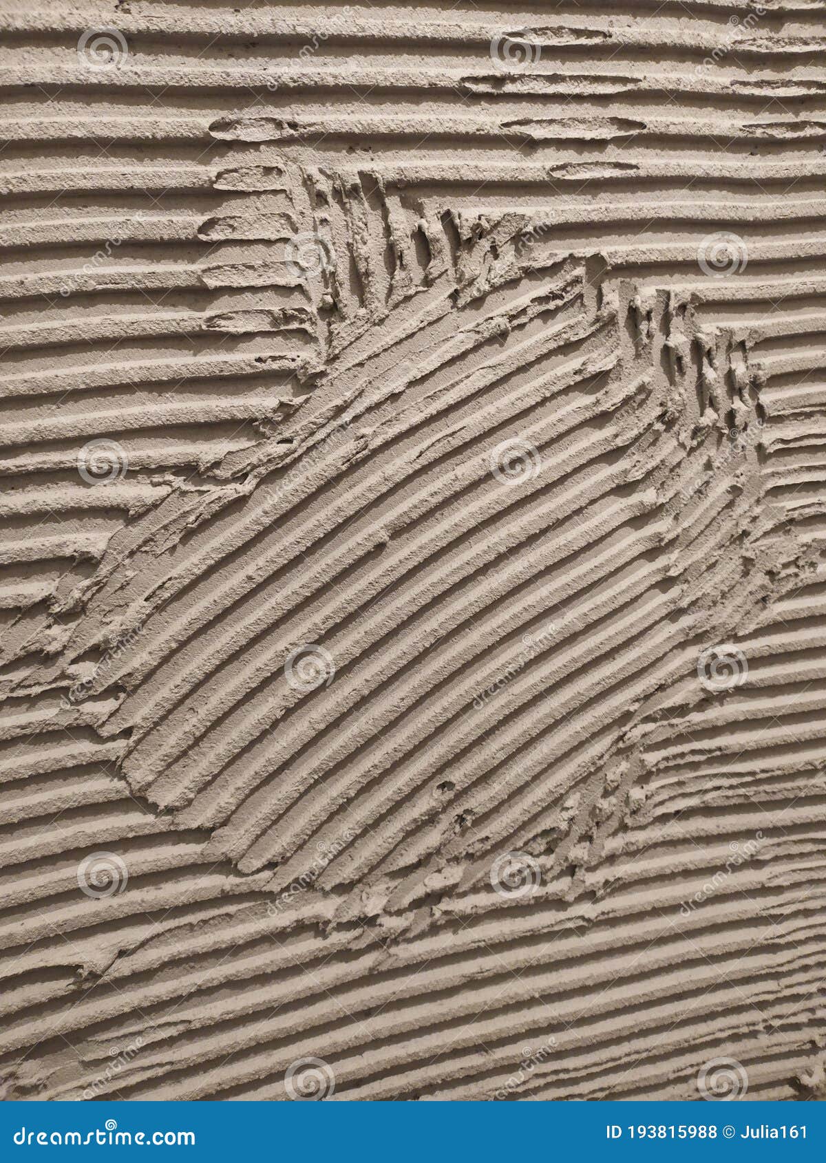 Plaster on the wall stock photo. Image of concrete, equipment - 193815988