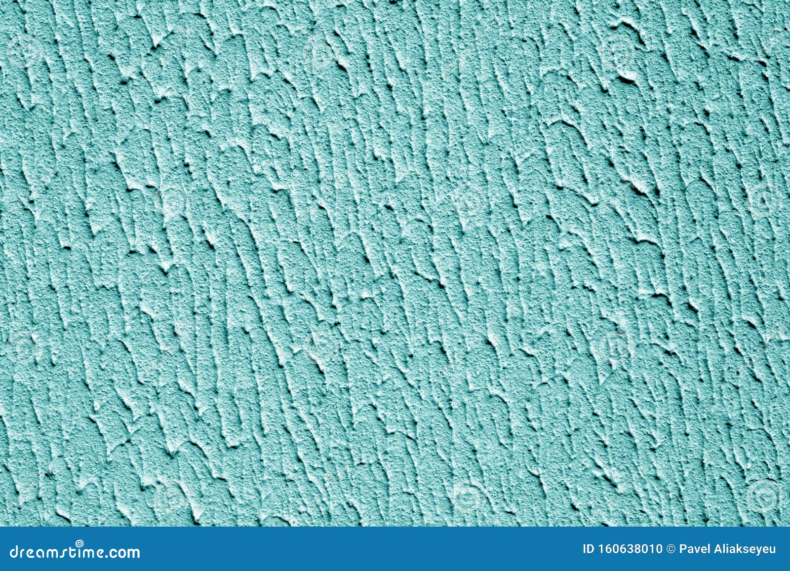 Plaster Wall Texture with Interesting Pattern in Cyan Color Stock Photo ...