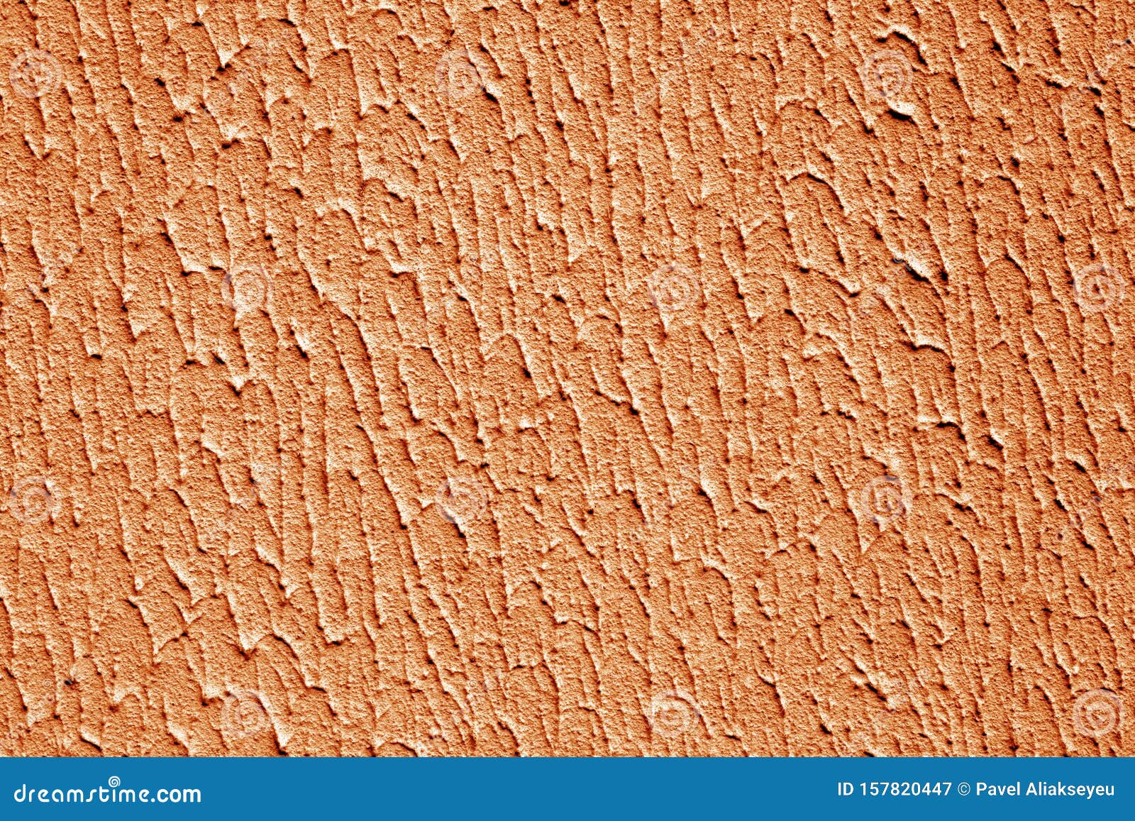 Plaster Wall Texture with Interesting Pattern in Orange Color Stock ...