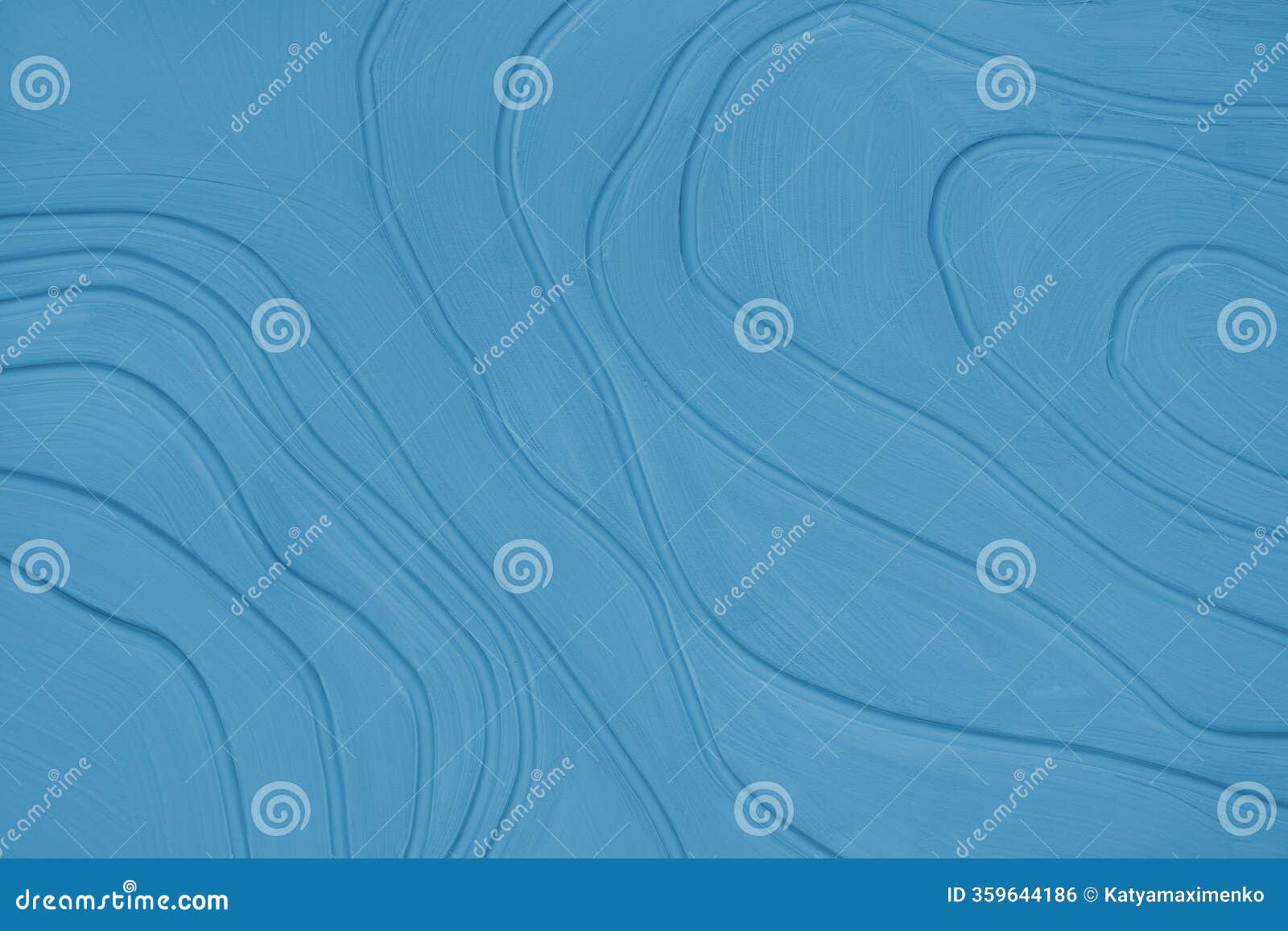 Plaster Wall with Volumetric Relief Surface with Convex Wavy Lines ...