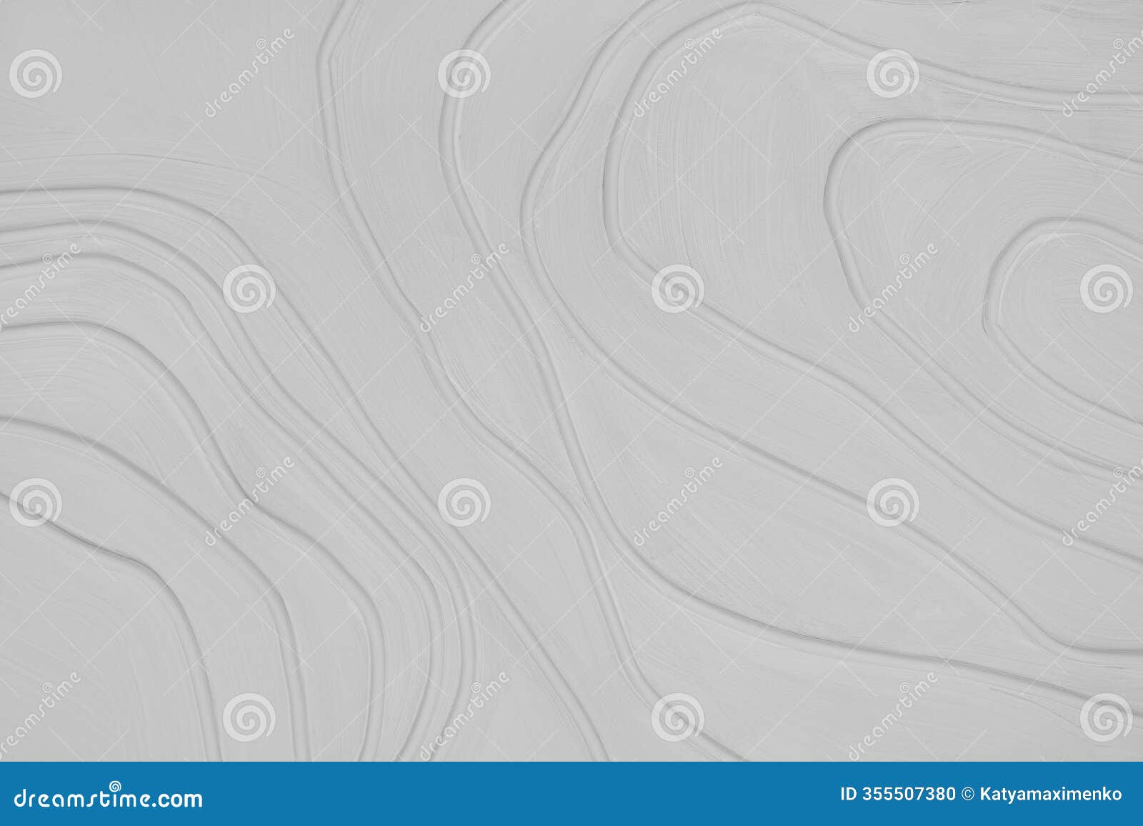 Plaster Wall with Volumetric Relief Surface with Convex Wavy Lines ...
