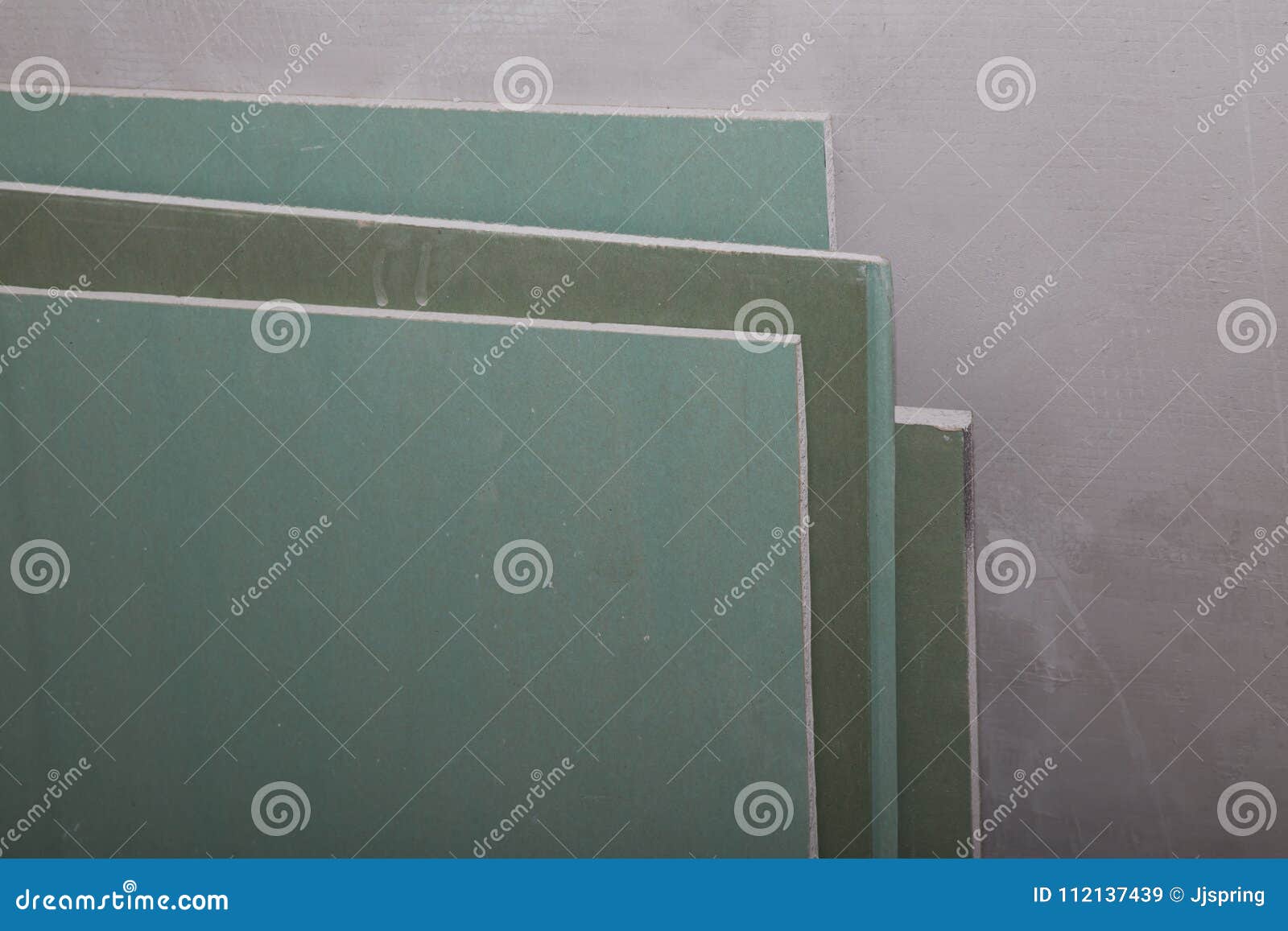 Plasterboard or Drywall Wall at the Construction Site Stock Image ...