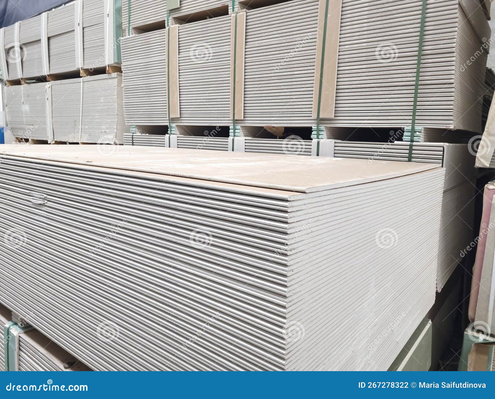 Plasterboard Cladding Of A Building With A Expanded Metal Lattice ...