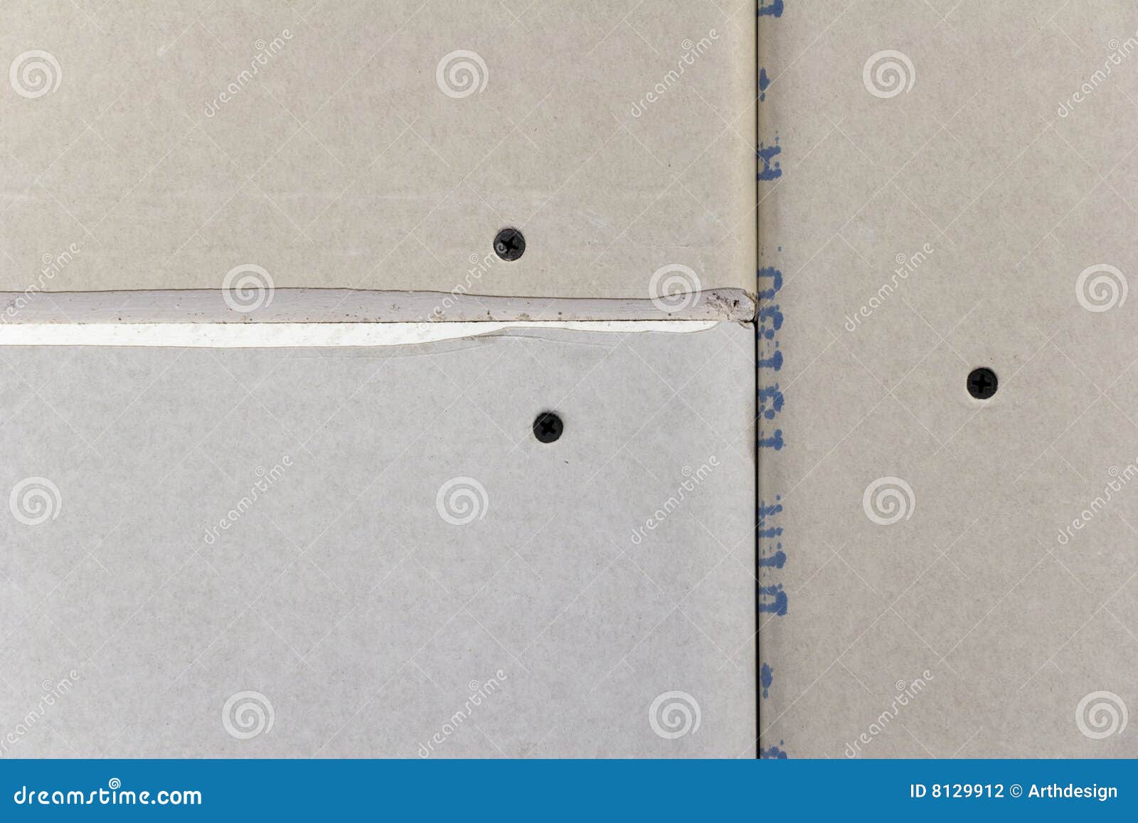 Plasterboard wall stock photo. Image of wallboard, sheetrock - 8129912