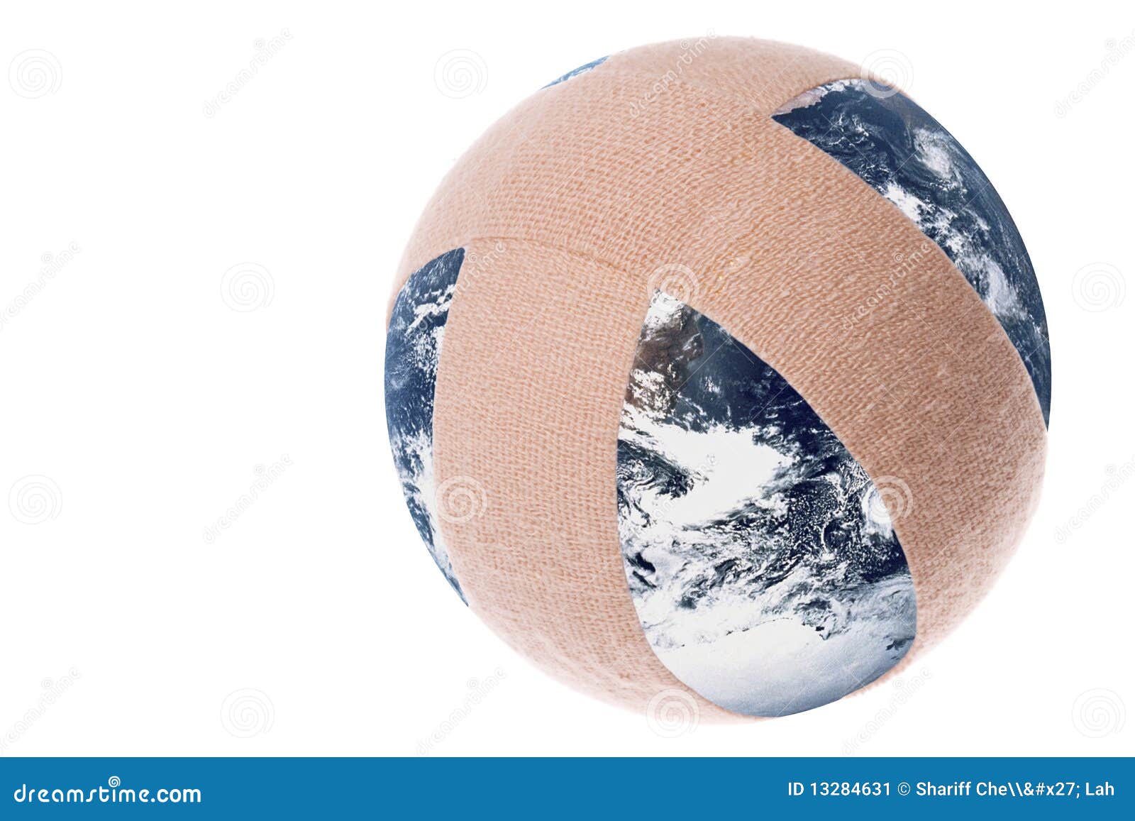 Earth With Adhesive Plaster Stock Photography | CartoonDealer.com #53130776