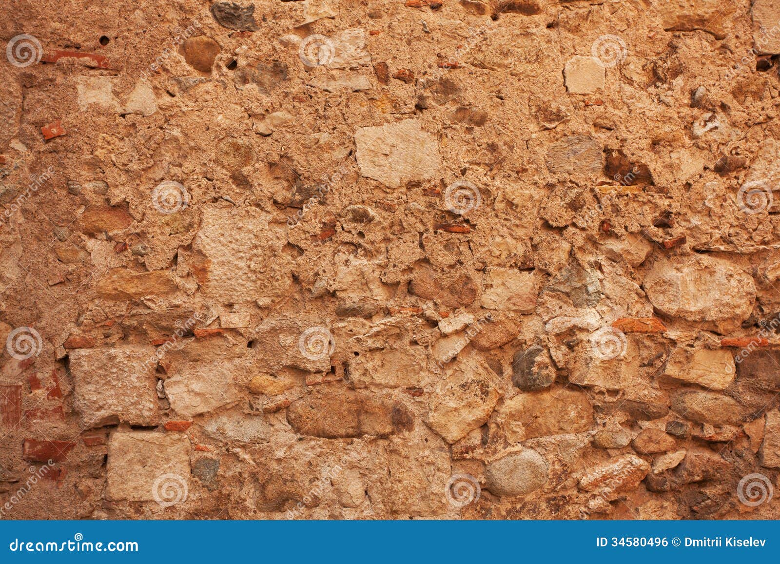 Plastered old wall stock photo. Image of firmness, brickwork - 34580496