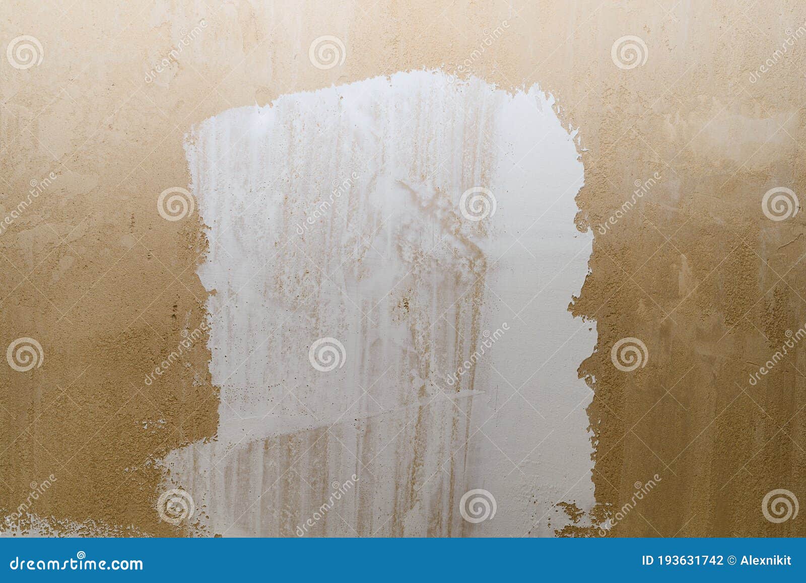 Wall With Partially Removed Plaster In The Form Of Figured Drawing Of A ...