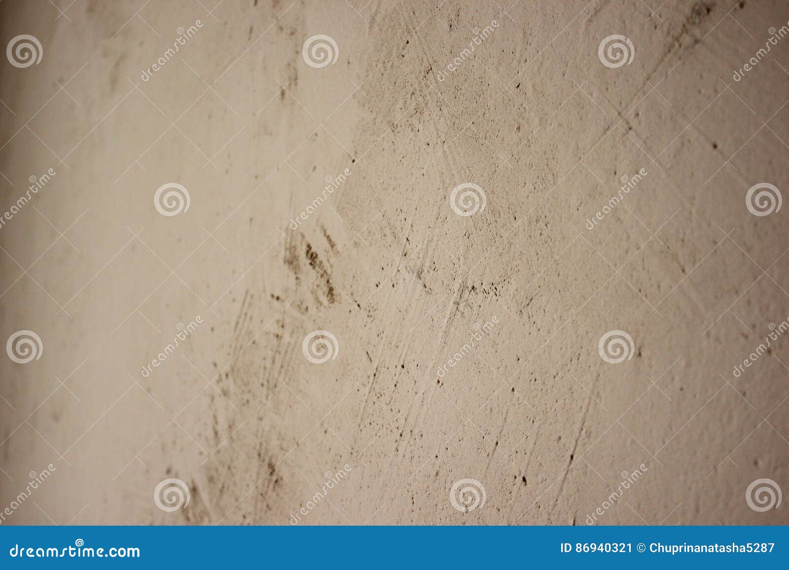 Plastered Wall during Renovation Stock Image - Image of cement ...