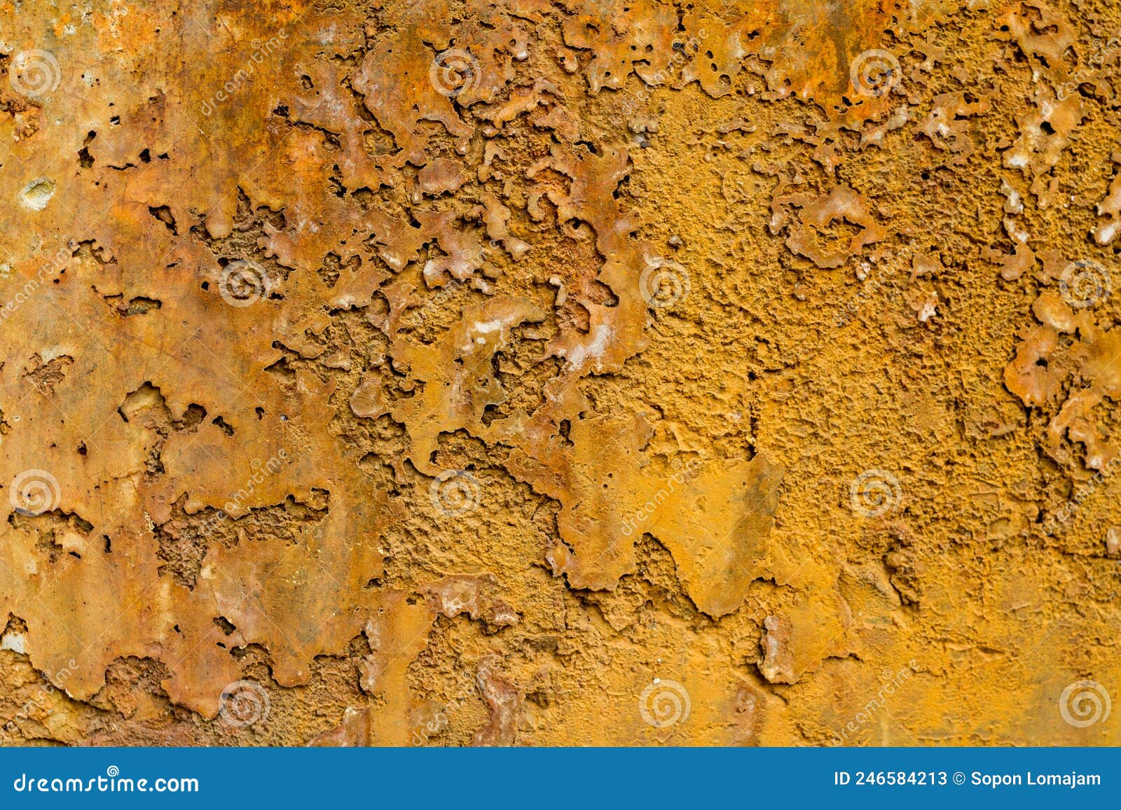 Cement Wall Witch Iron Rust Stains Stock Image - Image of material ...