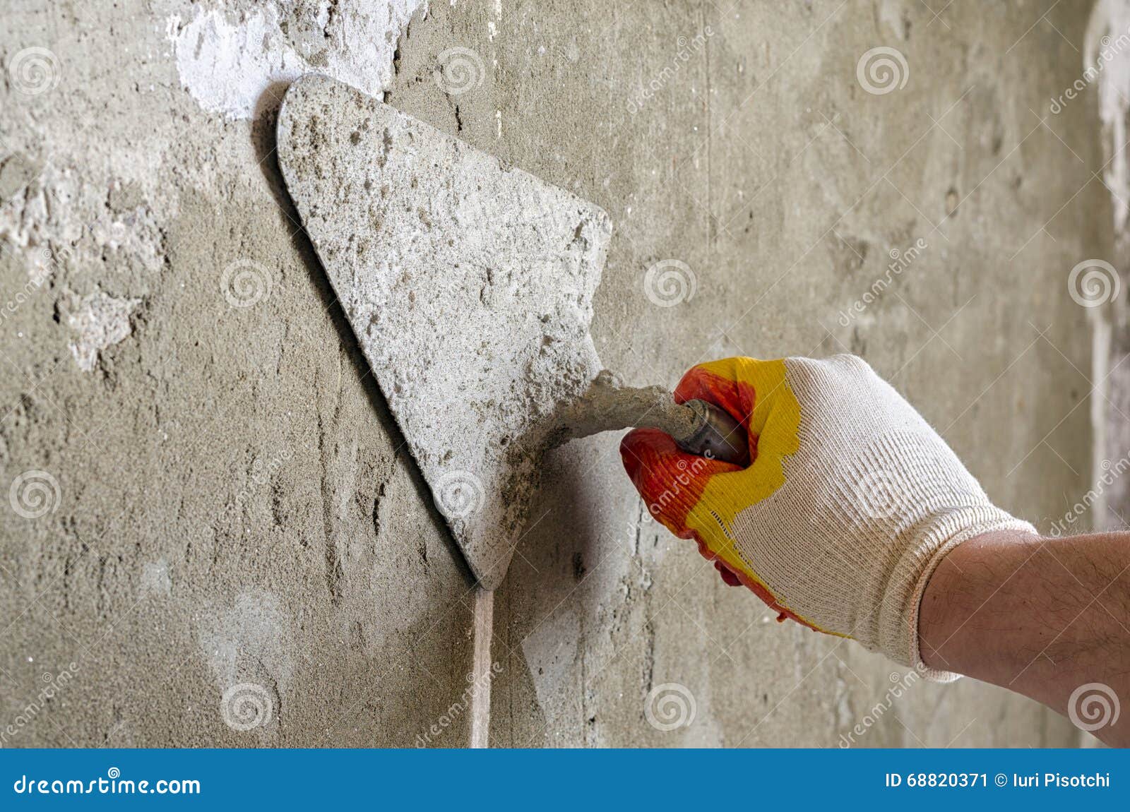 Plasterer stock image. Image of construction, floor, repair - 68820371