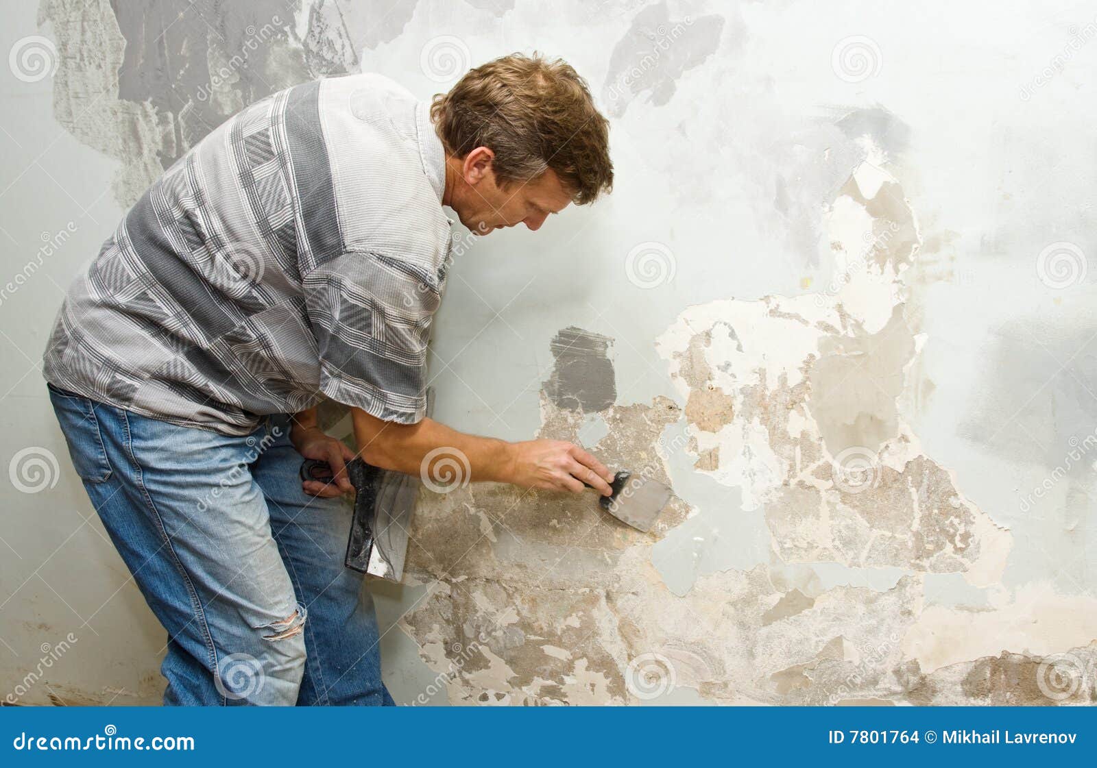 Plastering stock photo. Image of laborer, finishing, candid - 7801764