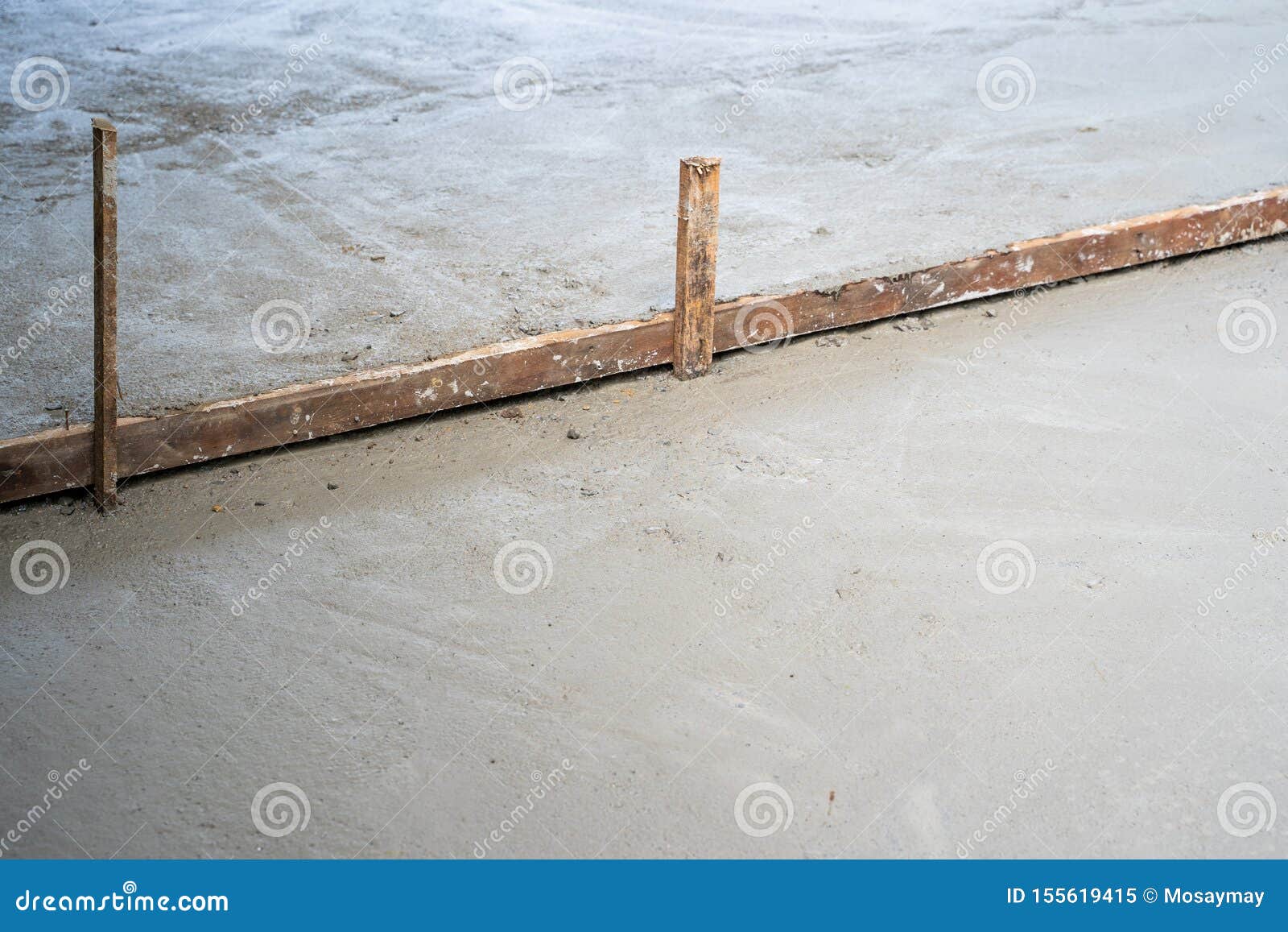 Plastering Cement for the Floor of House Stock Image - Image of site ...