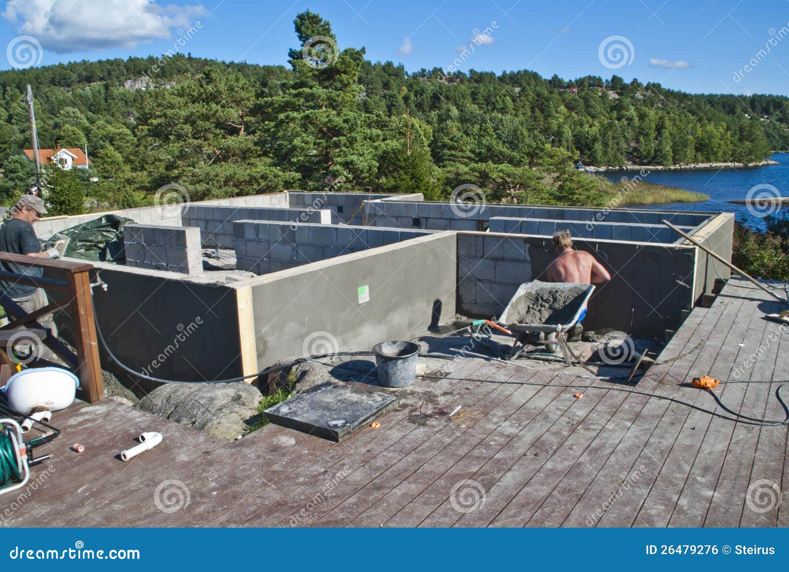 Plastering foundation stock photo. Image of organization - 26479276