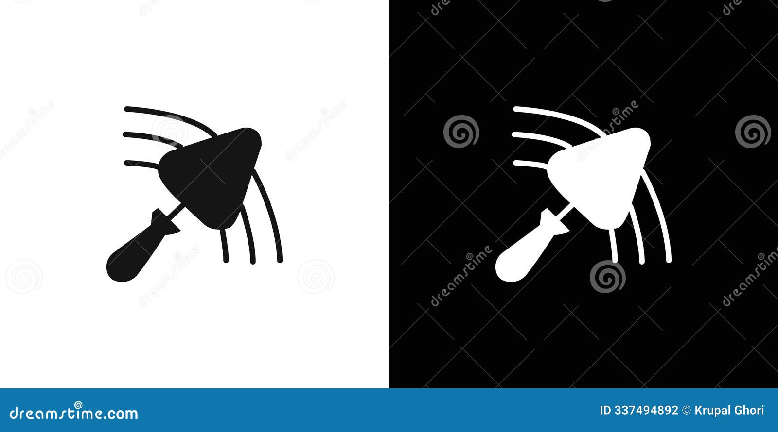Plastering Process Icon Flat Line Illustration Stock Vector ...