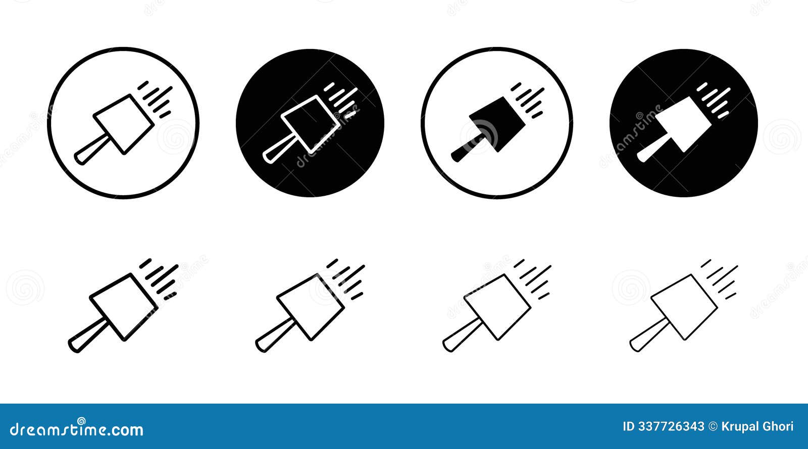 Plastering Process Icon Thin Line Vector Illustration Stock ...