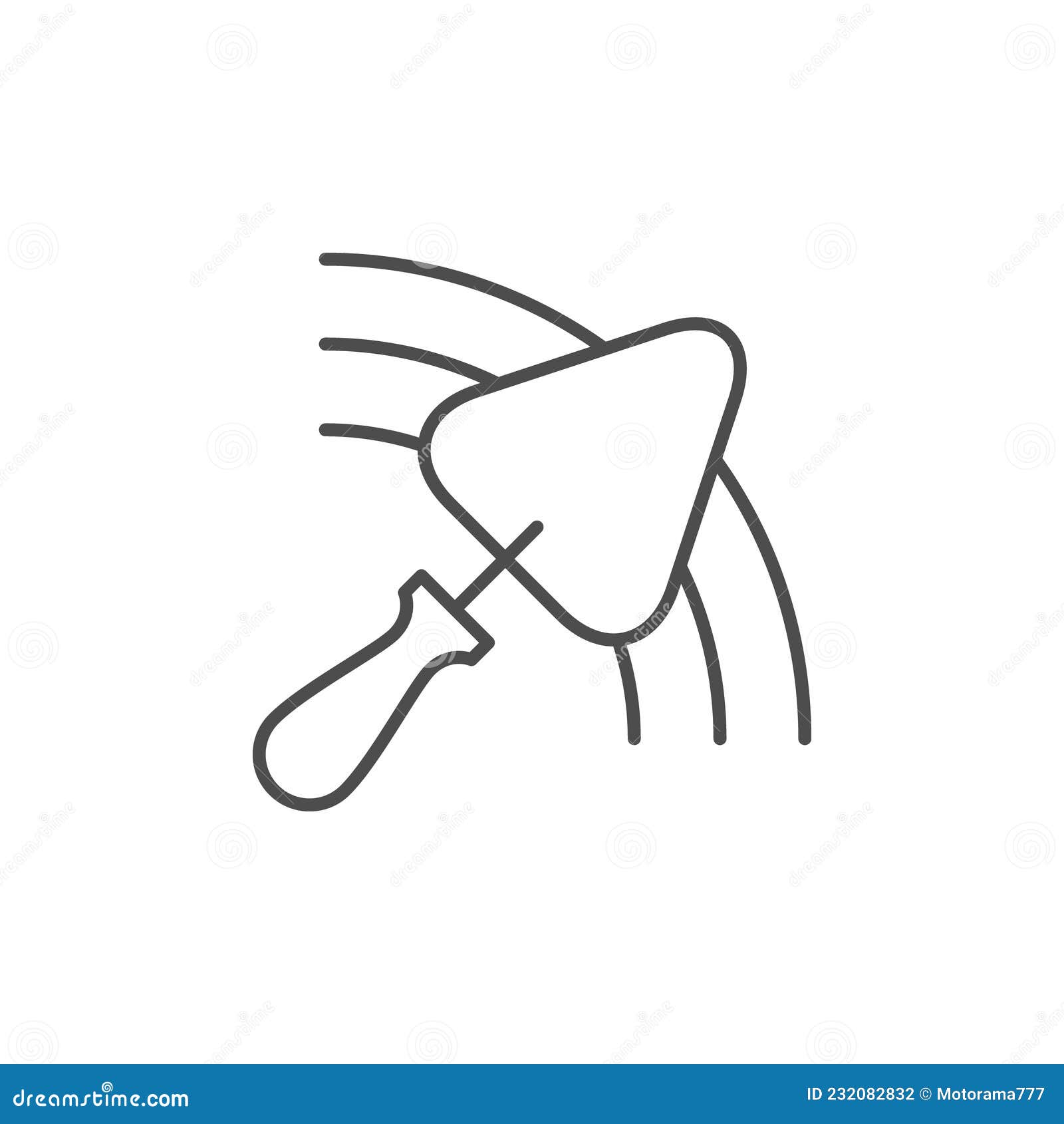 Plastering Process Icon Black And White Vector Outline Sign ...