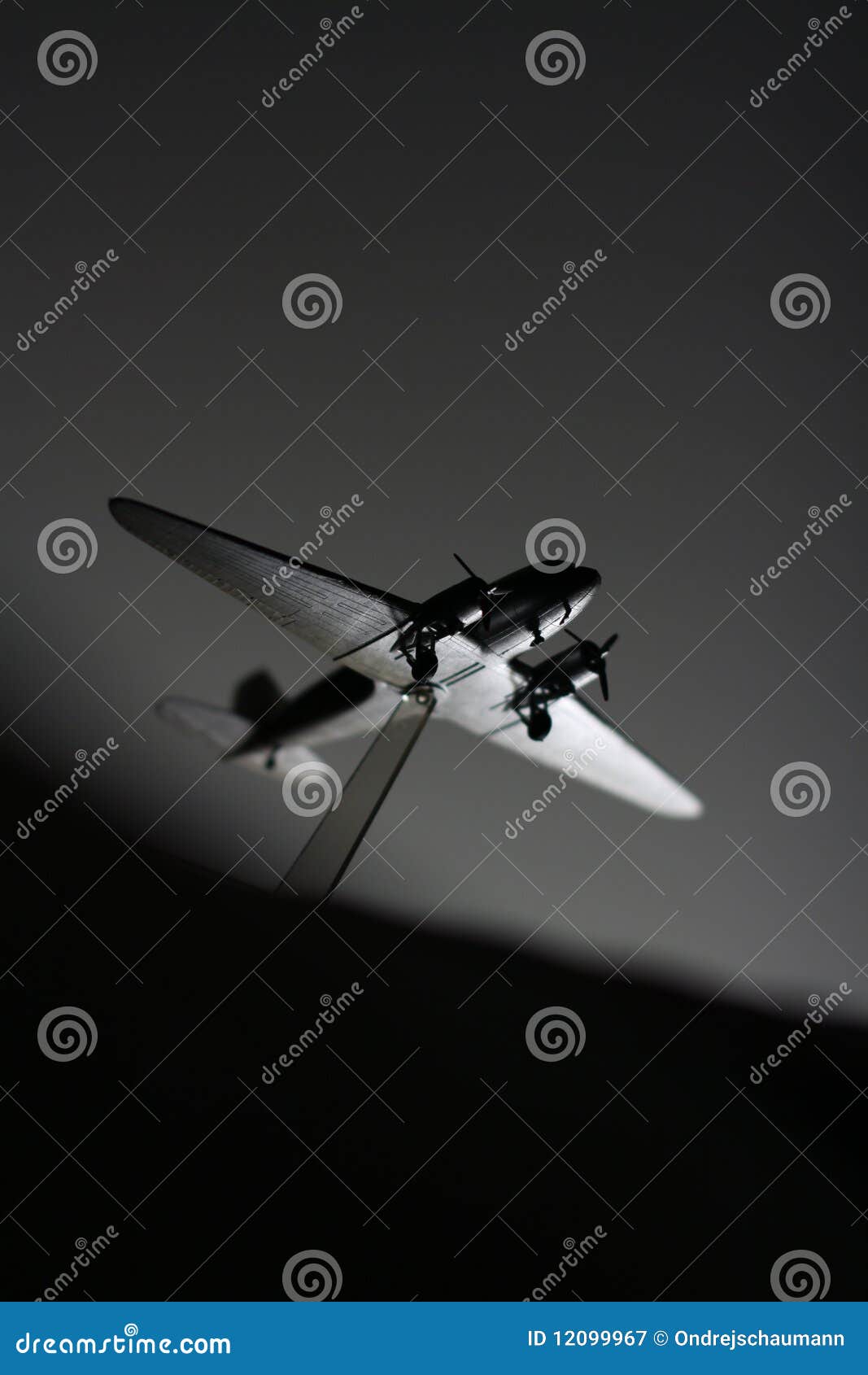 Plastic aircraft model stock image. Image of civilian - 12099967