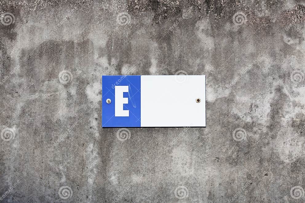 Plastic Alphabet E Block, Letter E Stock Image - Image of plastic ...