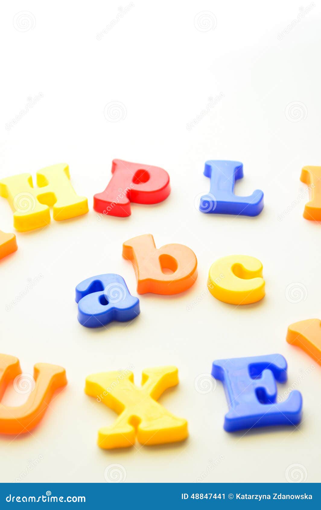 Plastic Alphabet Letters Stock Image | CartoonDealer.com #48847441