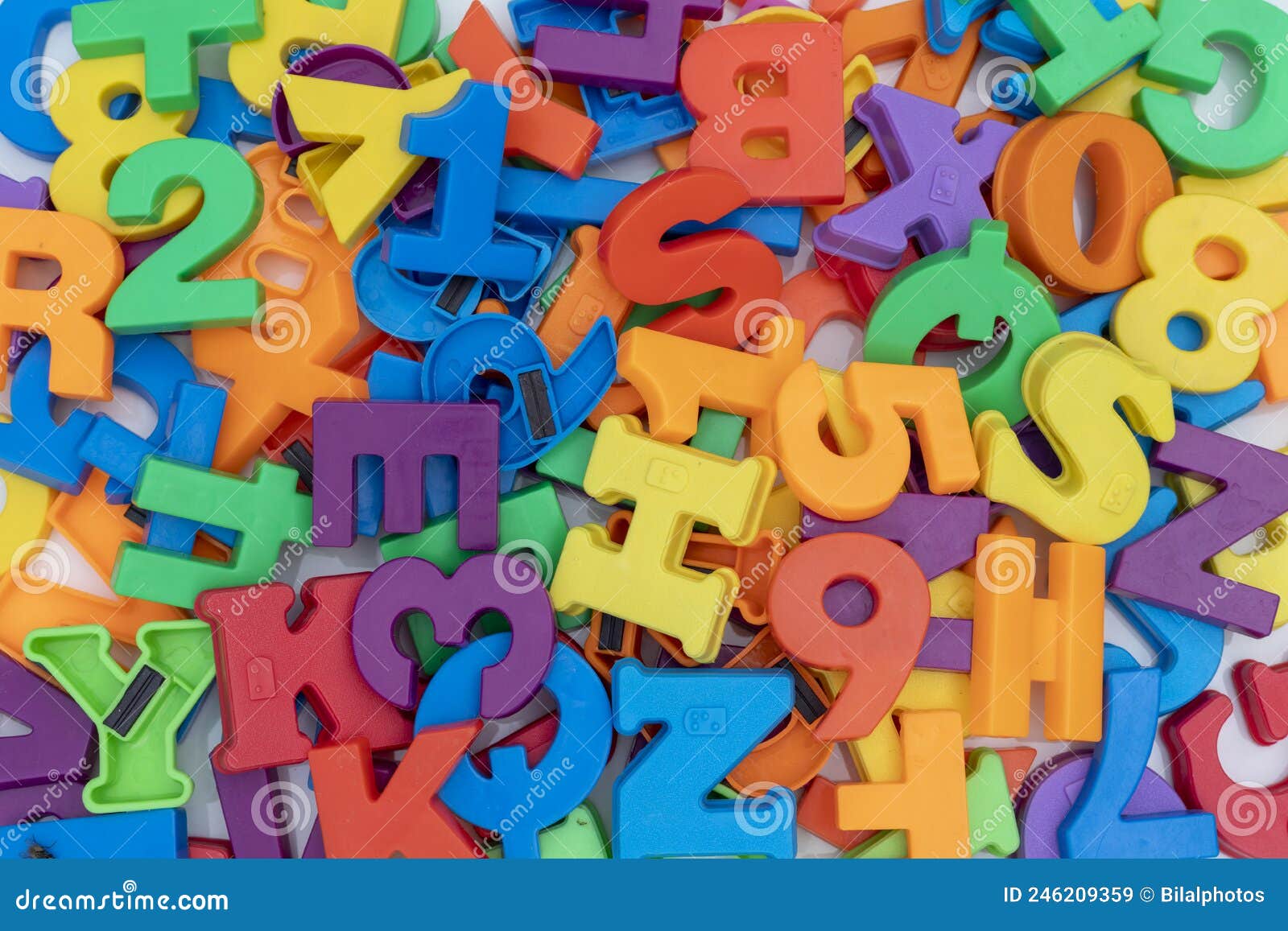 Letters and Numbers for Kids Preschool Learning Stock Image - Image of ...