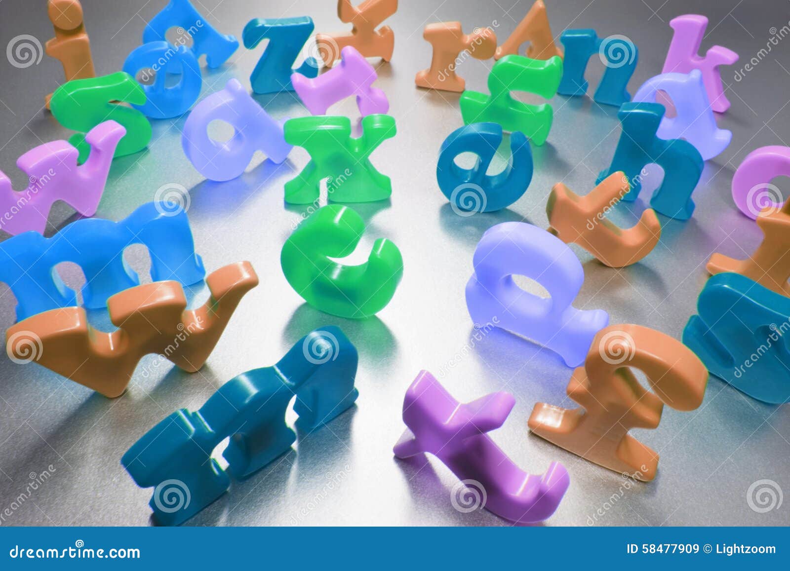 Plastic Alphabets stock image. Image of colours, learning - 58477909