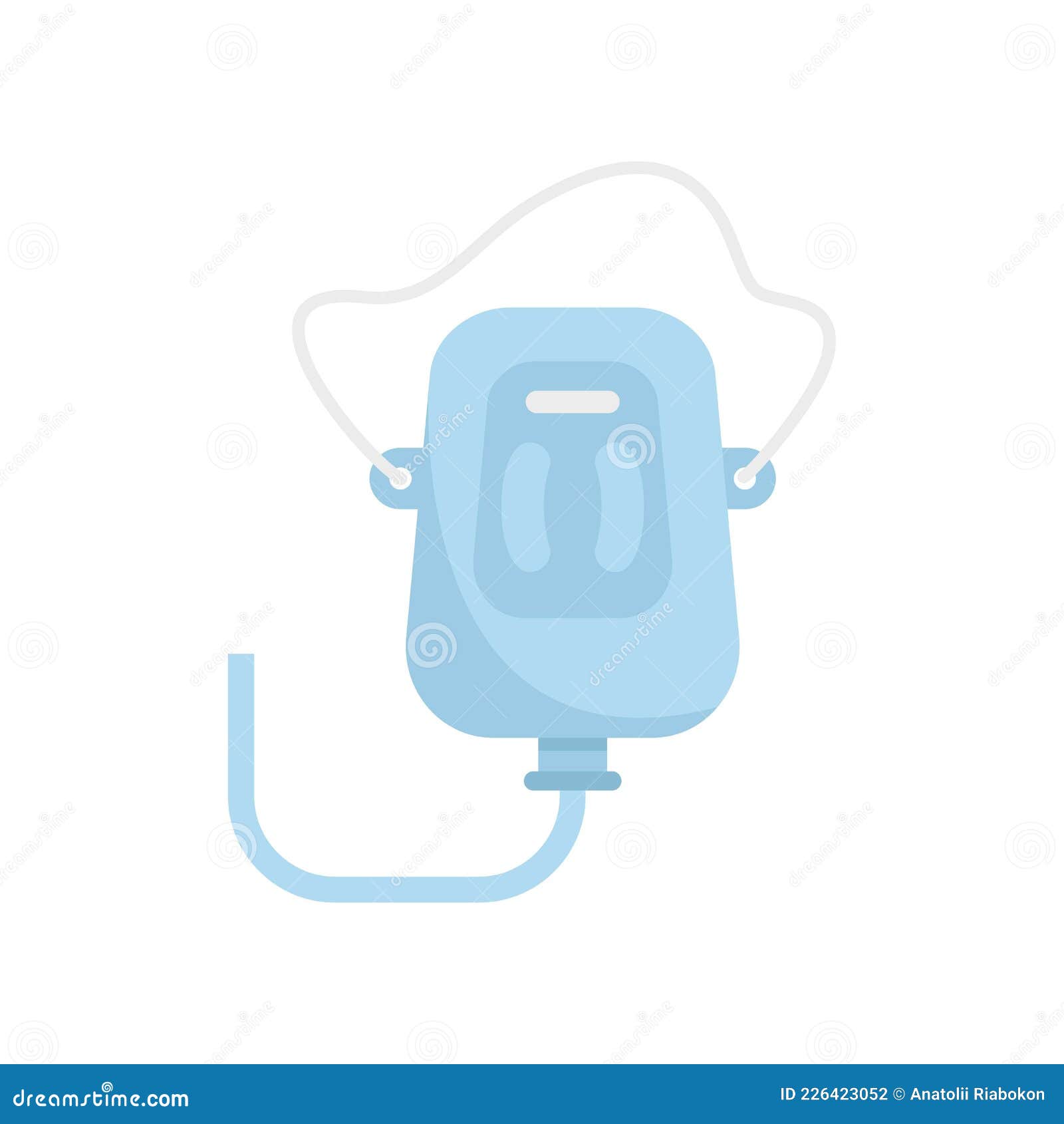 Anesthesia Mask. Linear Medical Symbols With Editable Stroke Cartoon ...