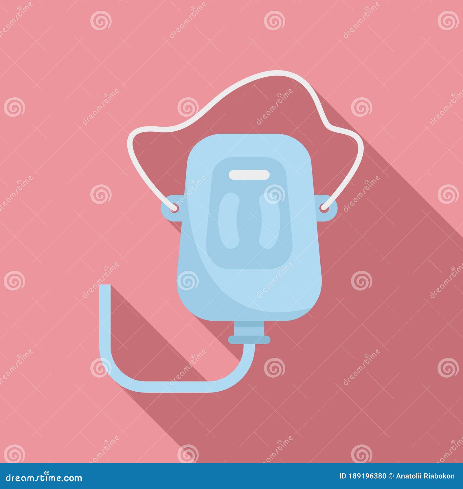 Anesthesia Mask. Linear Medical Symbols With Editable Stroke Cartoon ...