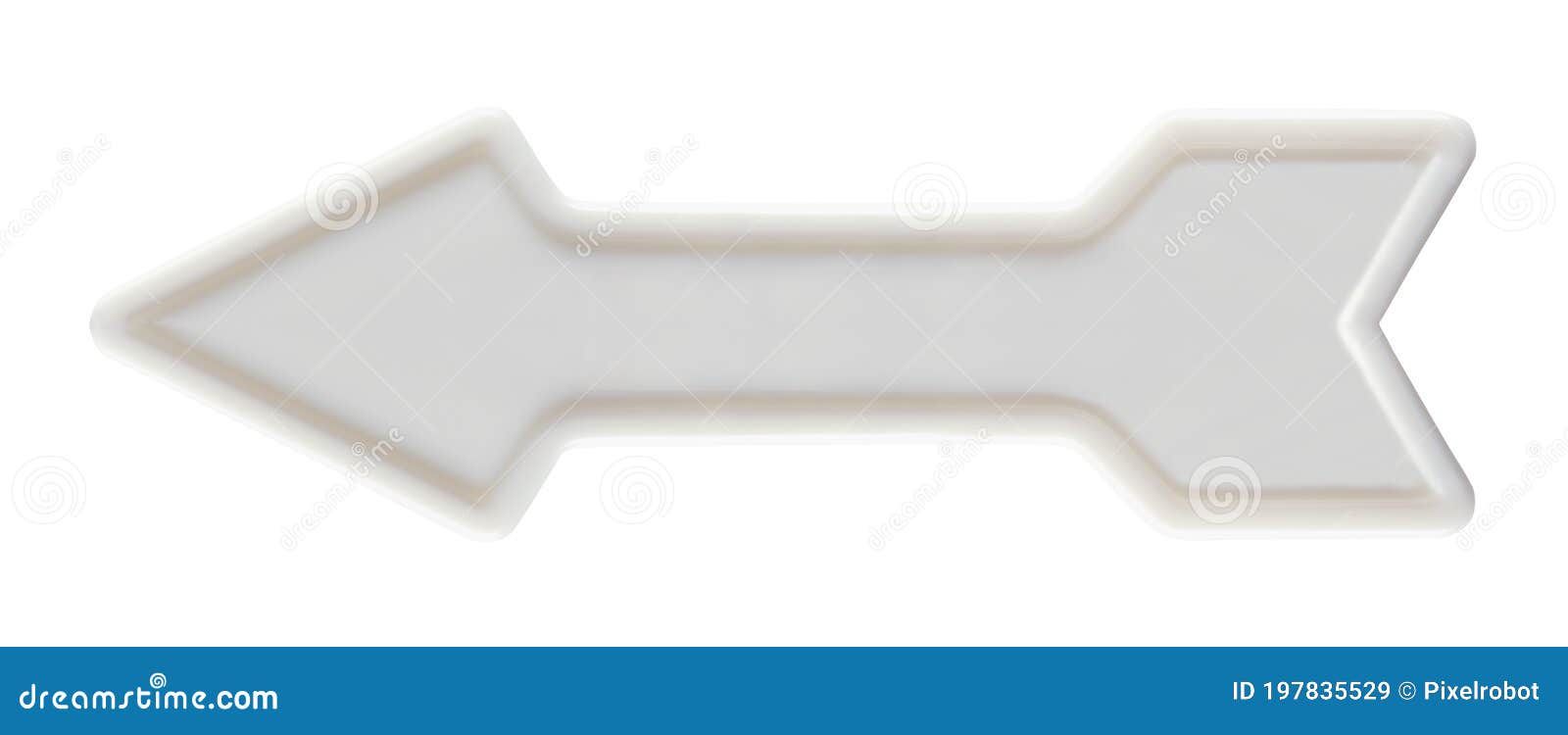 Plastic Arrow stock image. Image of empty, placard, sign - 197835529