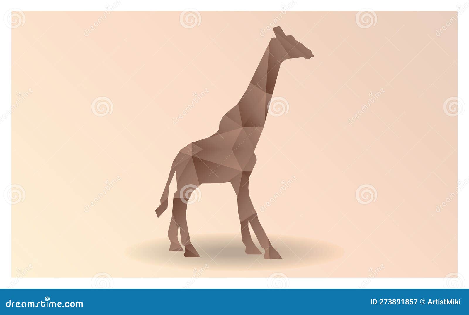 Geometric Giraffe Clip Art Design, Vector Stock Vector - Illustration ...