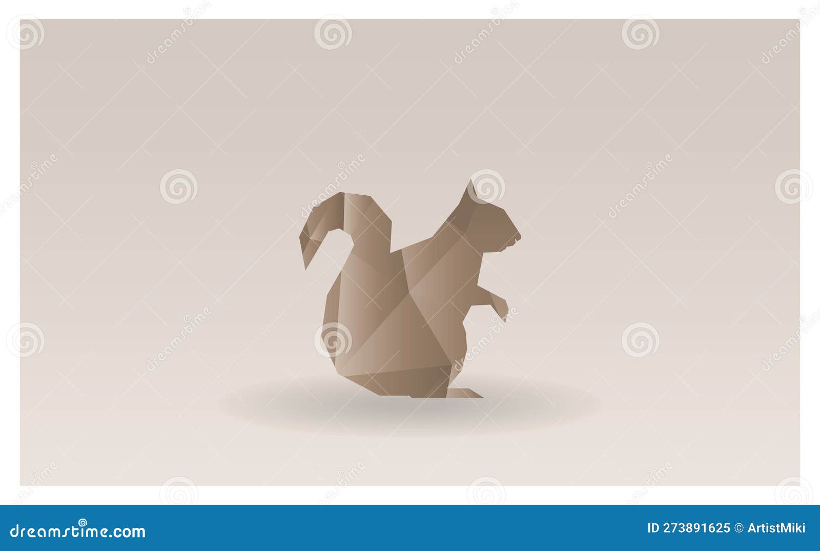 Geometric Squirrel Clip Art Design, Vector Stock Vector - Illustration ...