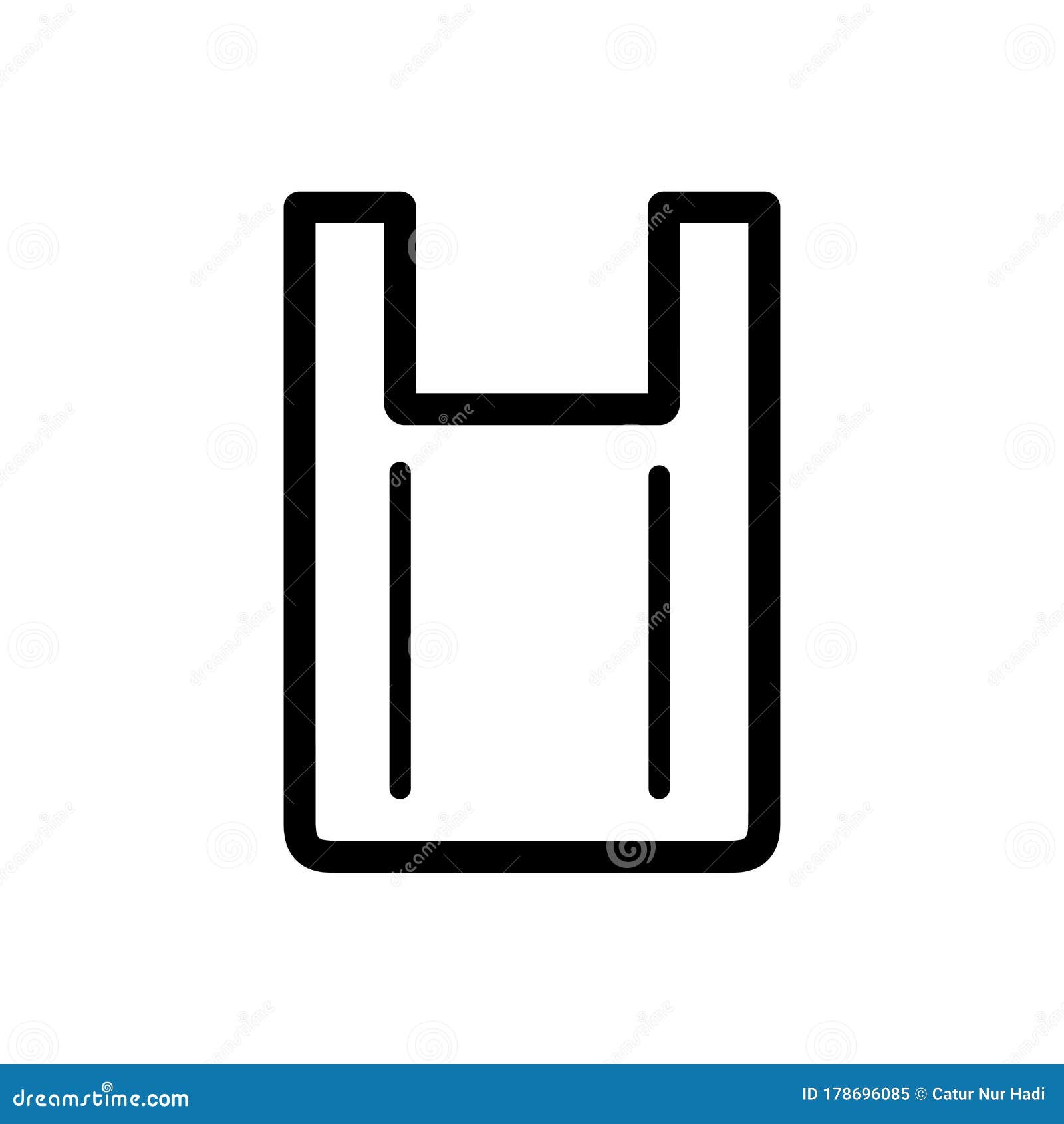 Plastic Bag Icon Flat Vector Template Design Trendy Stock Vector ...