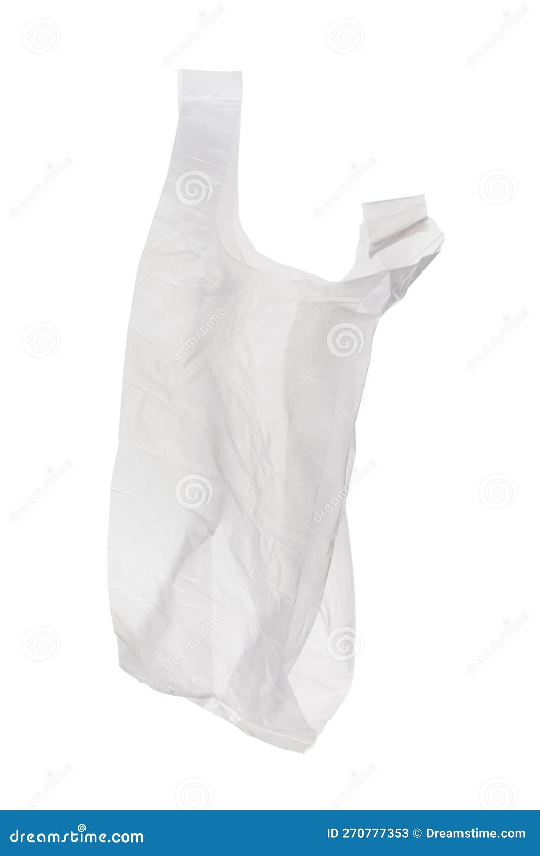 Plastic Bag Isolated on White Background Stock Image - Image of ...