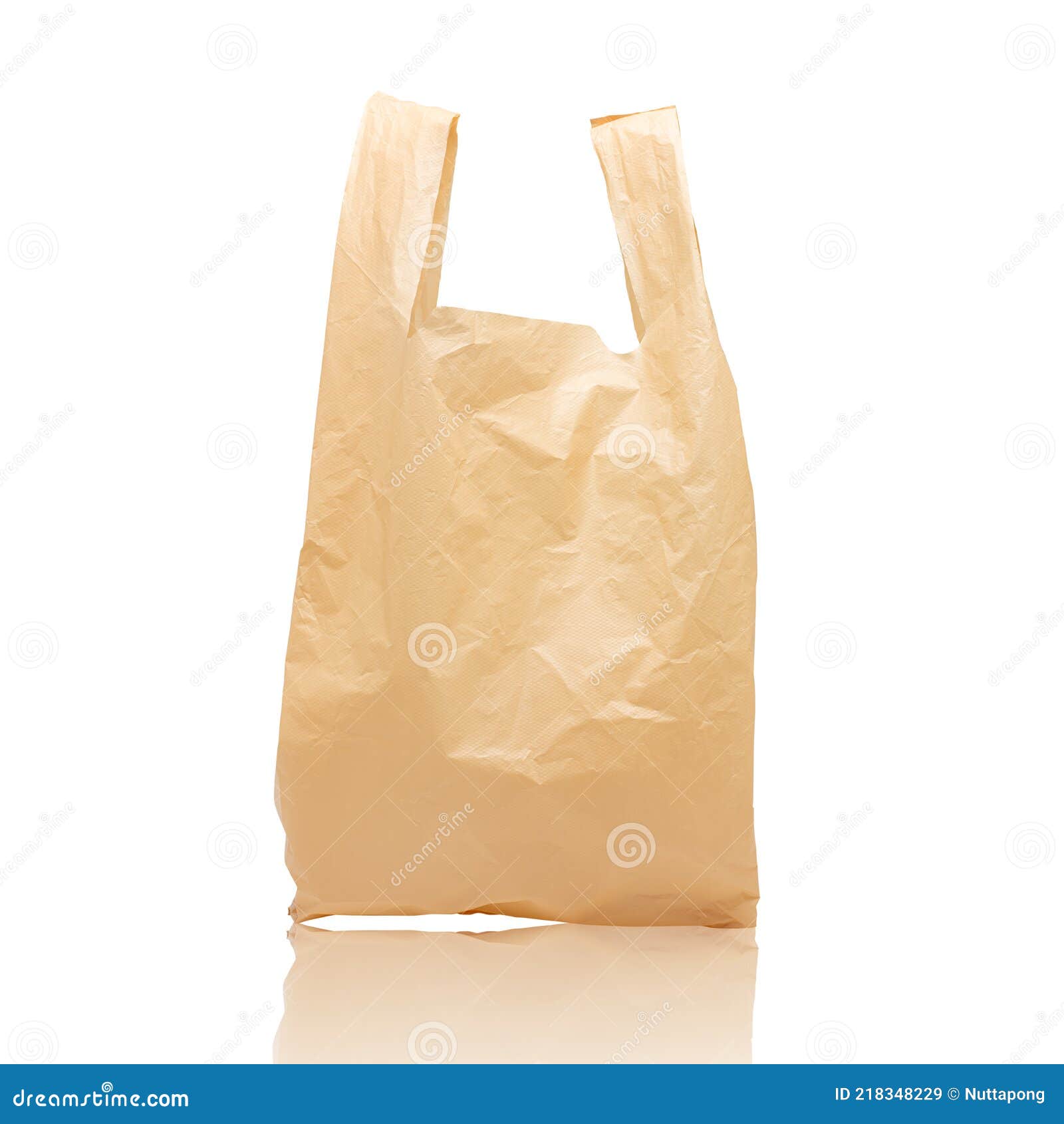 Plastic Bag Isolated on White Background Stock Image - Image of ...