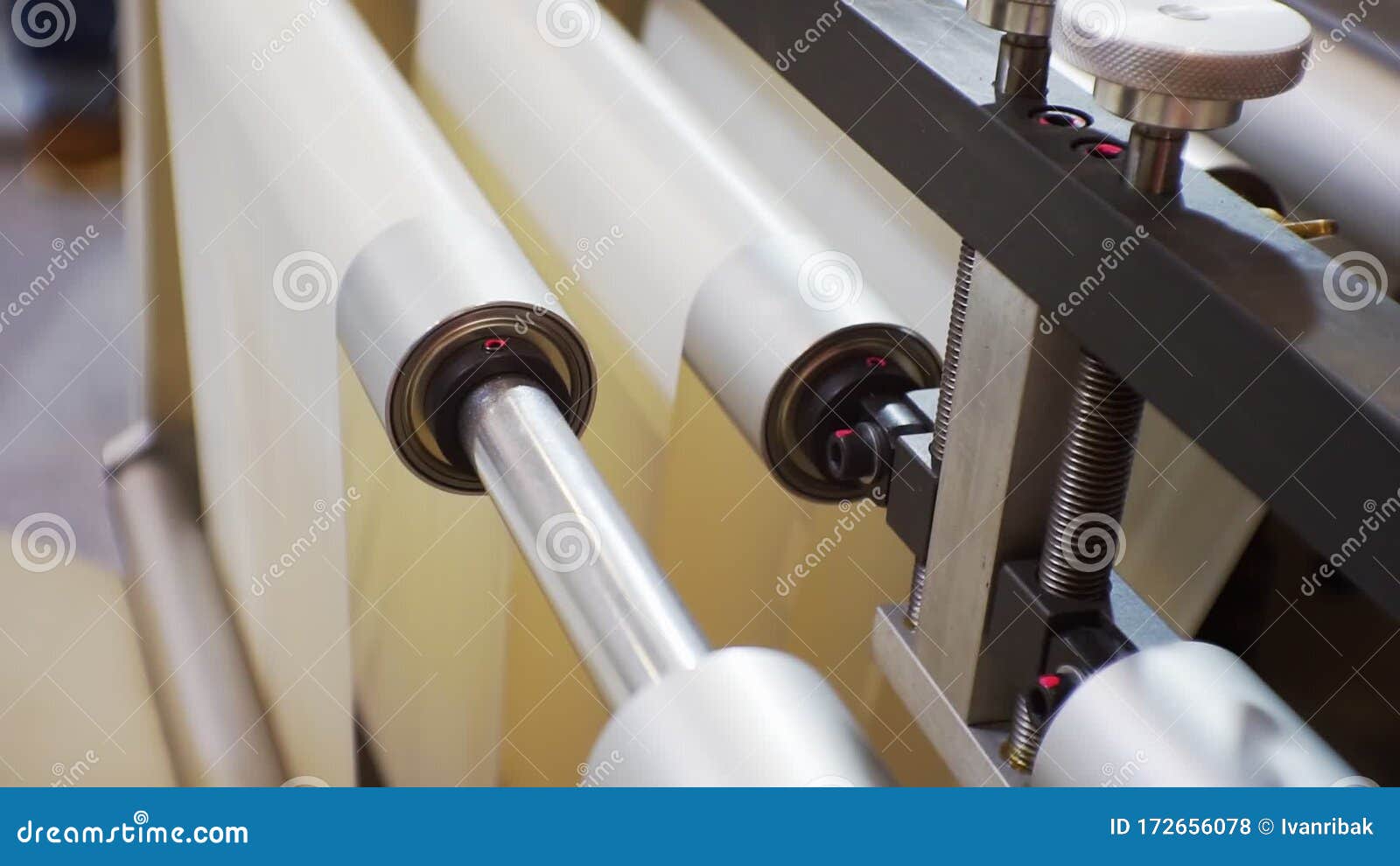 Plastic Bag Manufacturing Process Close-up. Stock Footage - Video of ...