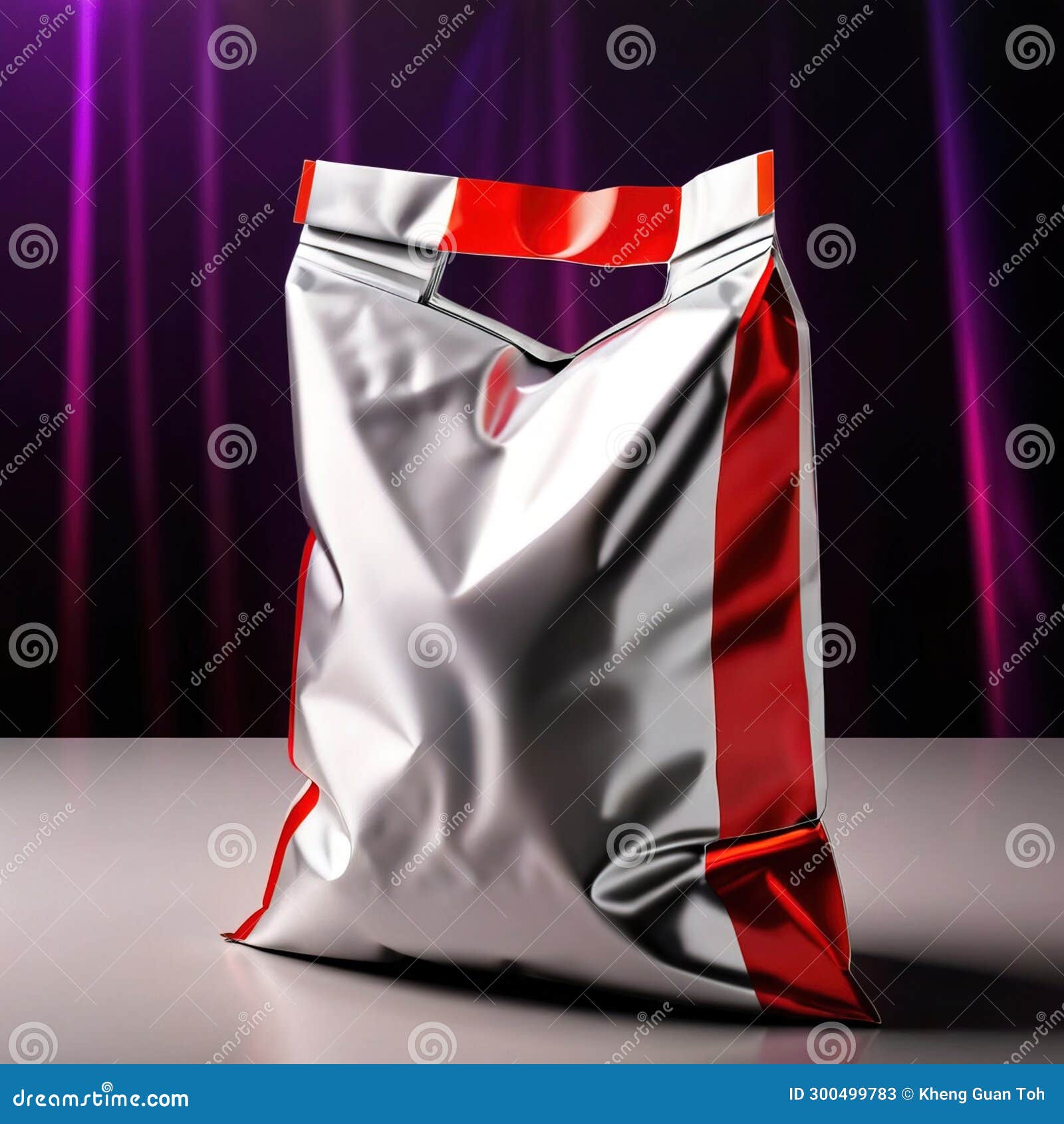 Plastic Bag Pouch, Generic Blank Product Packaging Mockup Stock ...