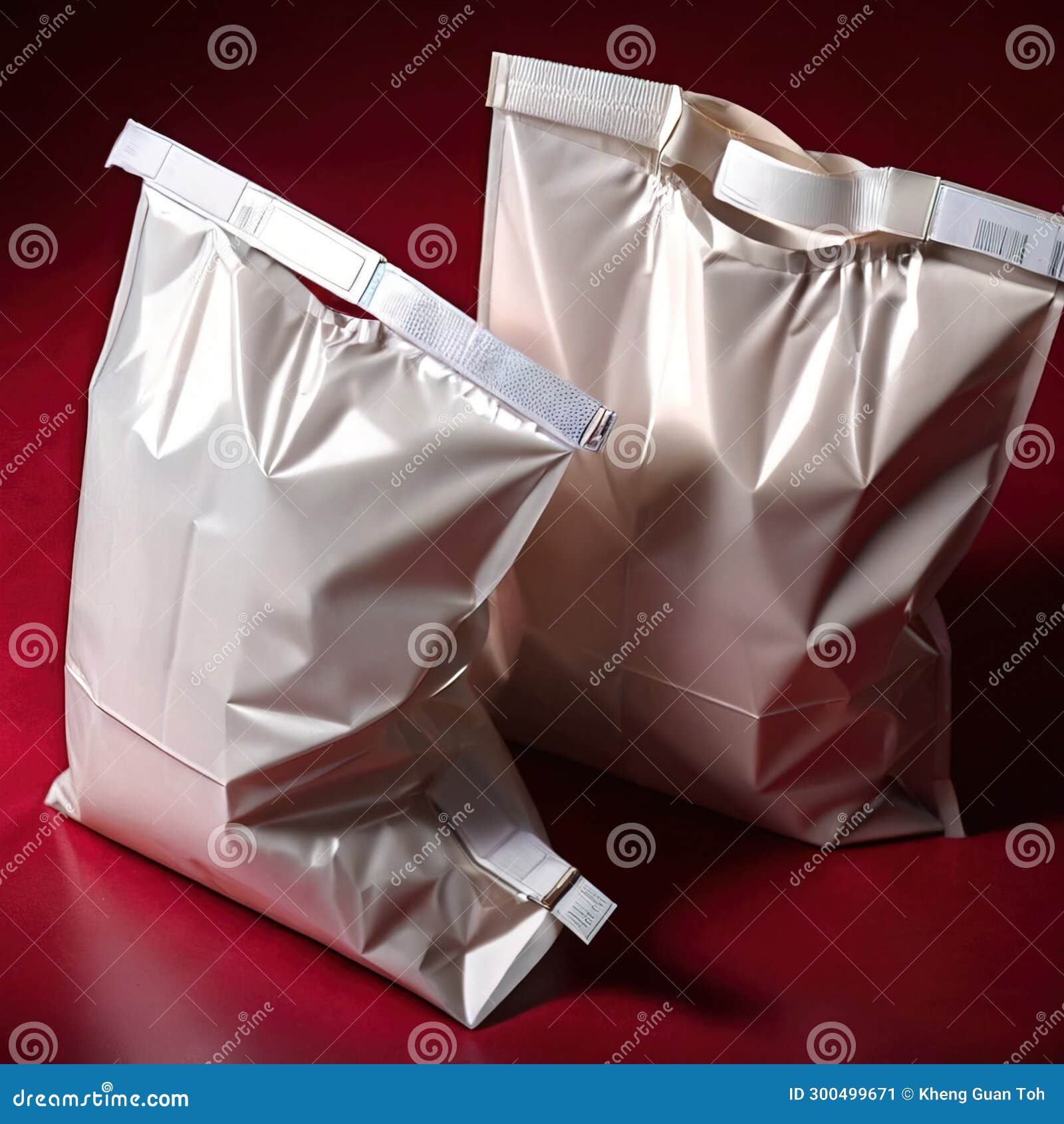 Plastic Bag Pouch, Generic Blank Product Packaging Mockup Stock ...