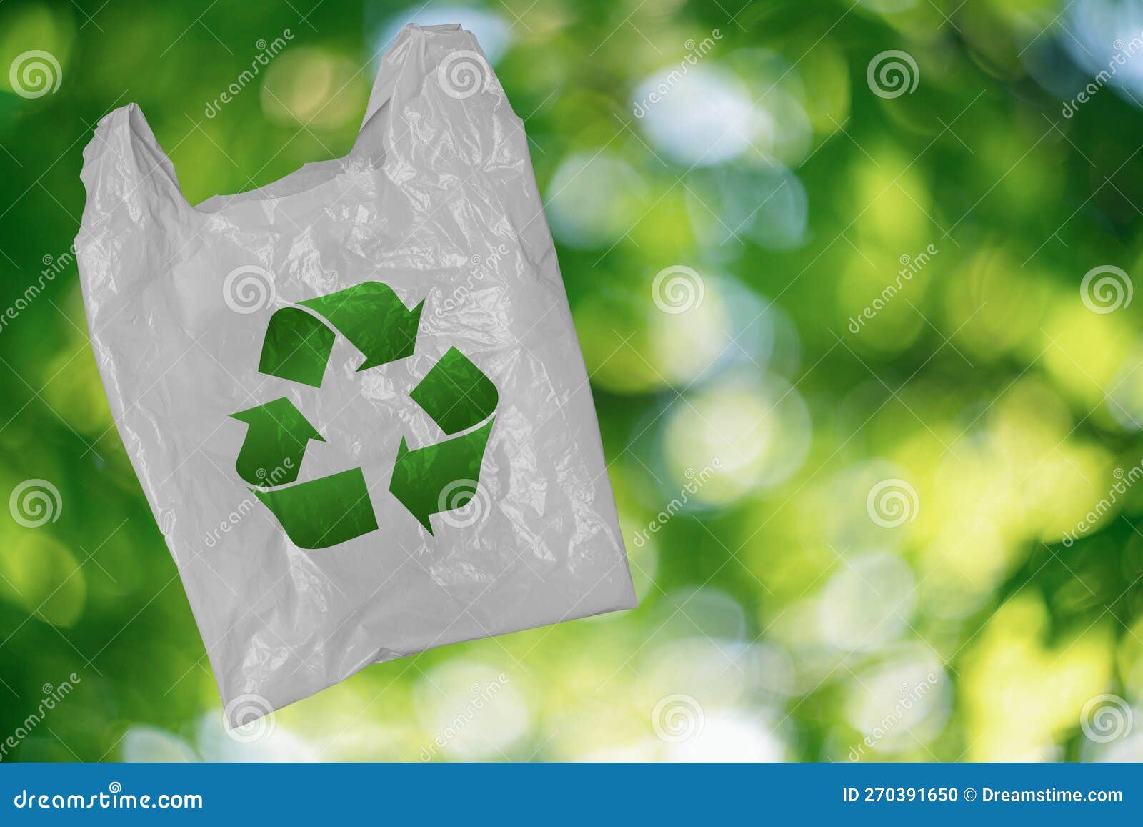 Plastic bag recycle stock photo. Image of symbol, shopping - 270391650